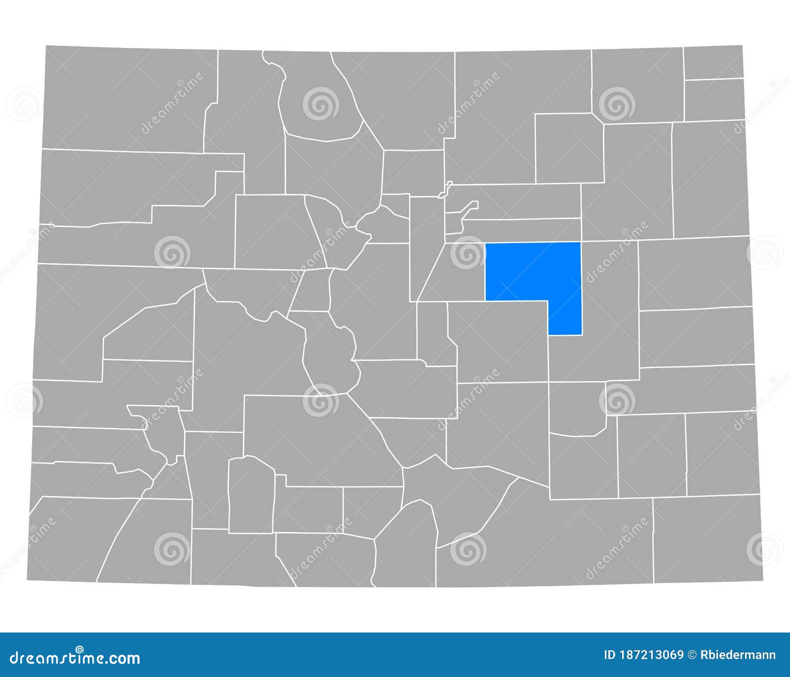 Map of Elbert in Colorado stock vector. Illustration of grey - 187213069
