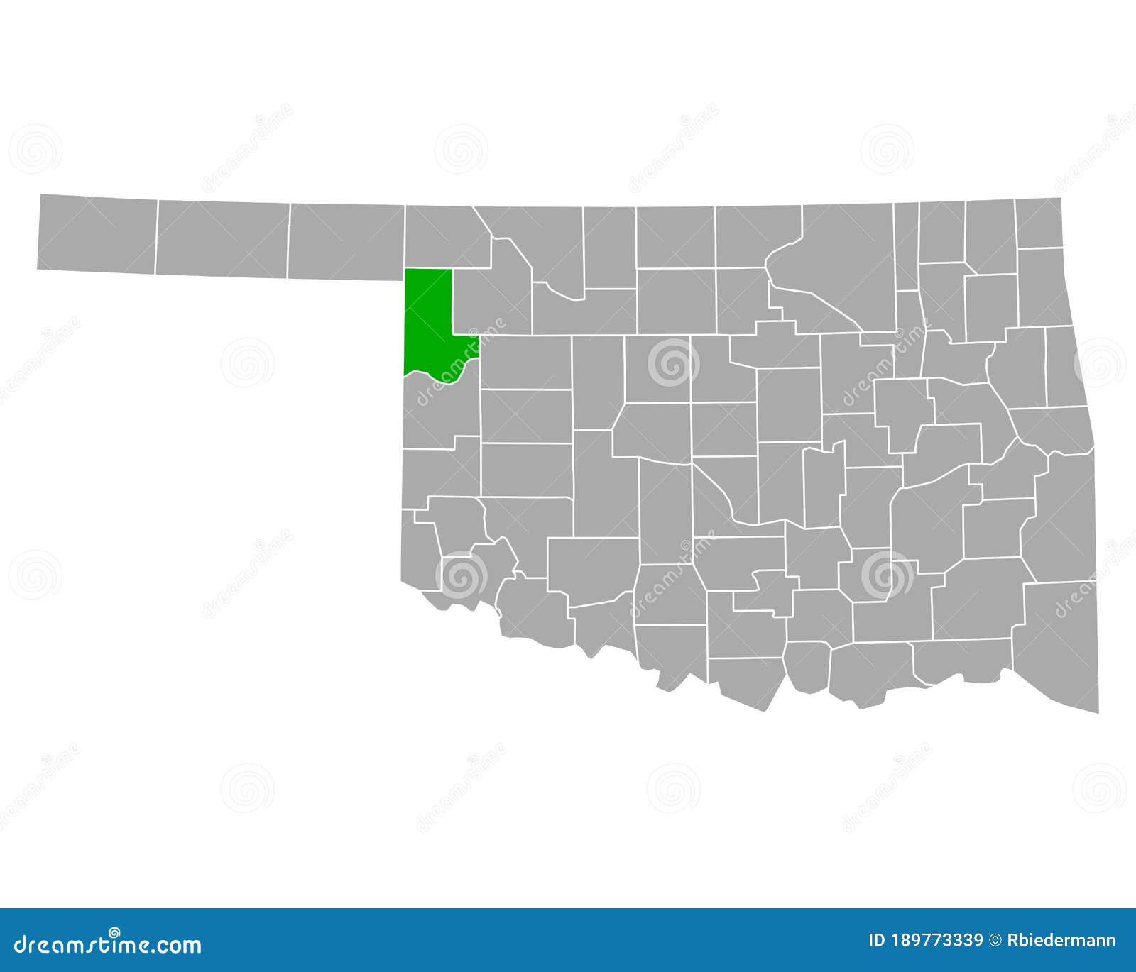 Map of Ellis in Oklahoma stock vector. Illustration of cartography ...