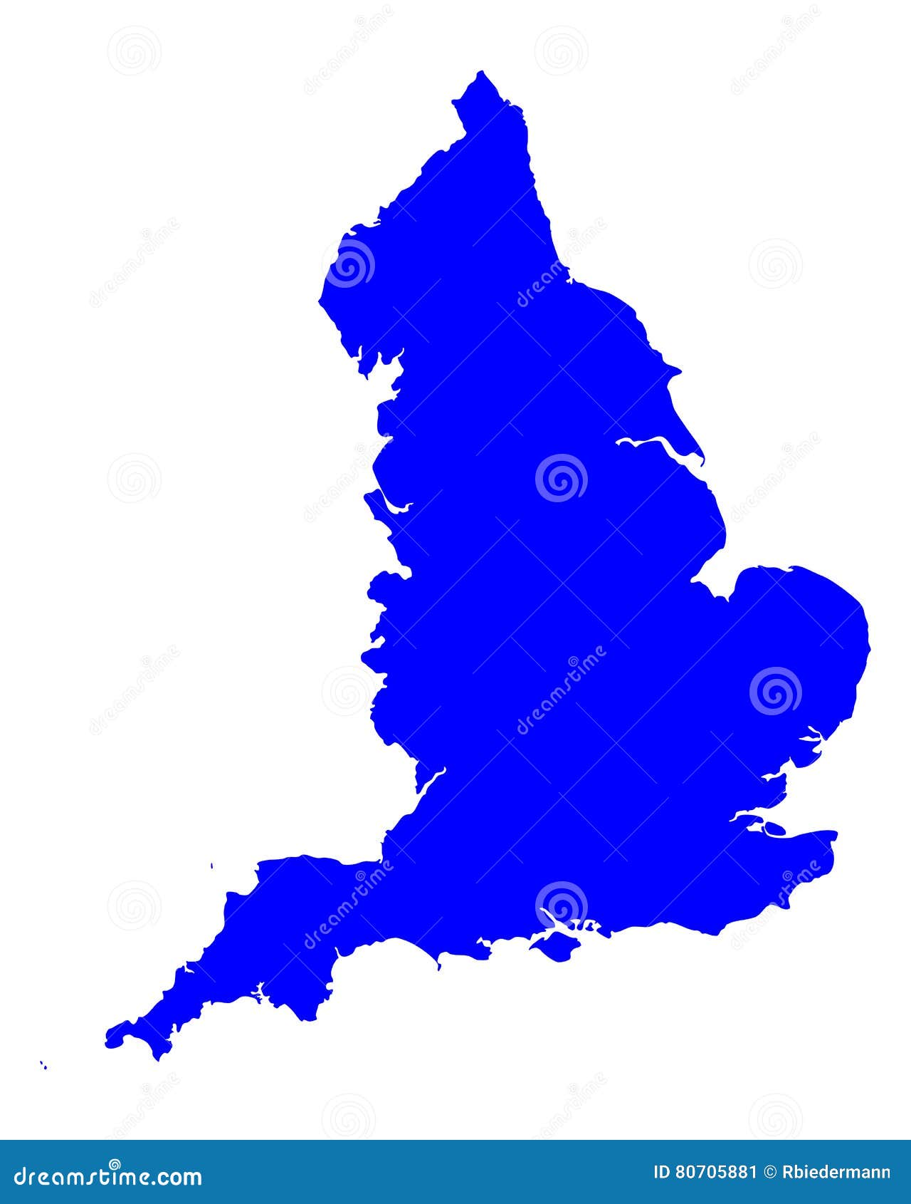 Map of England stock vector. Illustration of travel, geography - 80705881