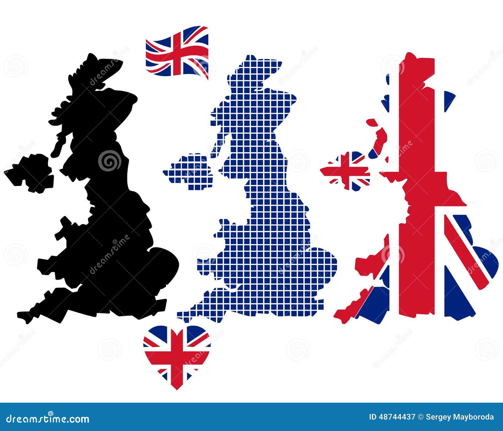 Map Of England Cartoon Vector | CartoonDealer.com #48744437
