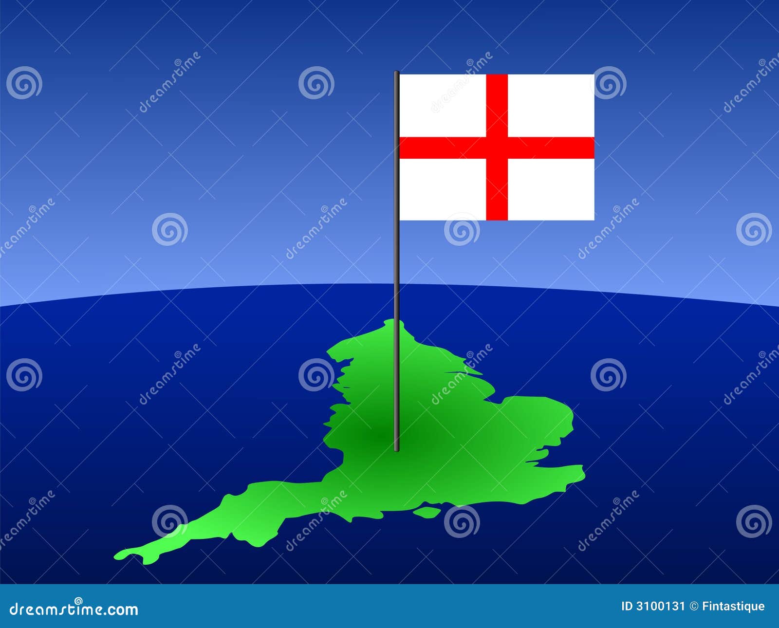 Map of England with flag stock vector. Illustration of country - 3100131
