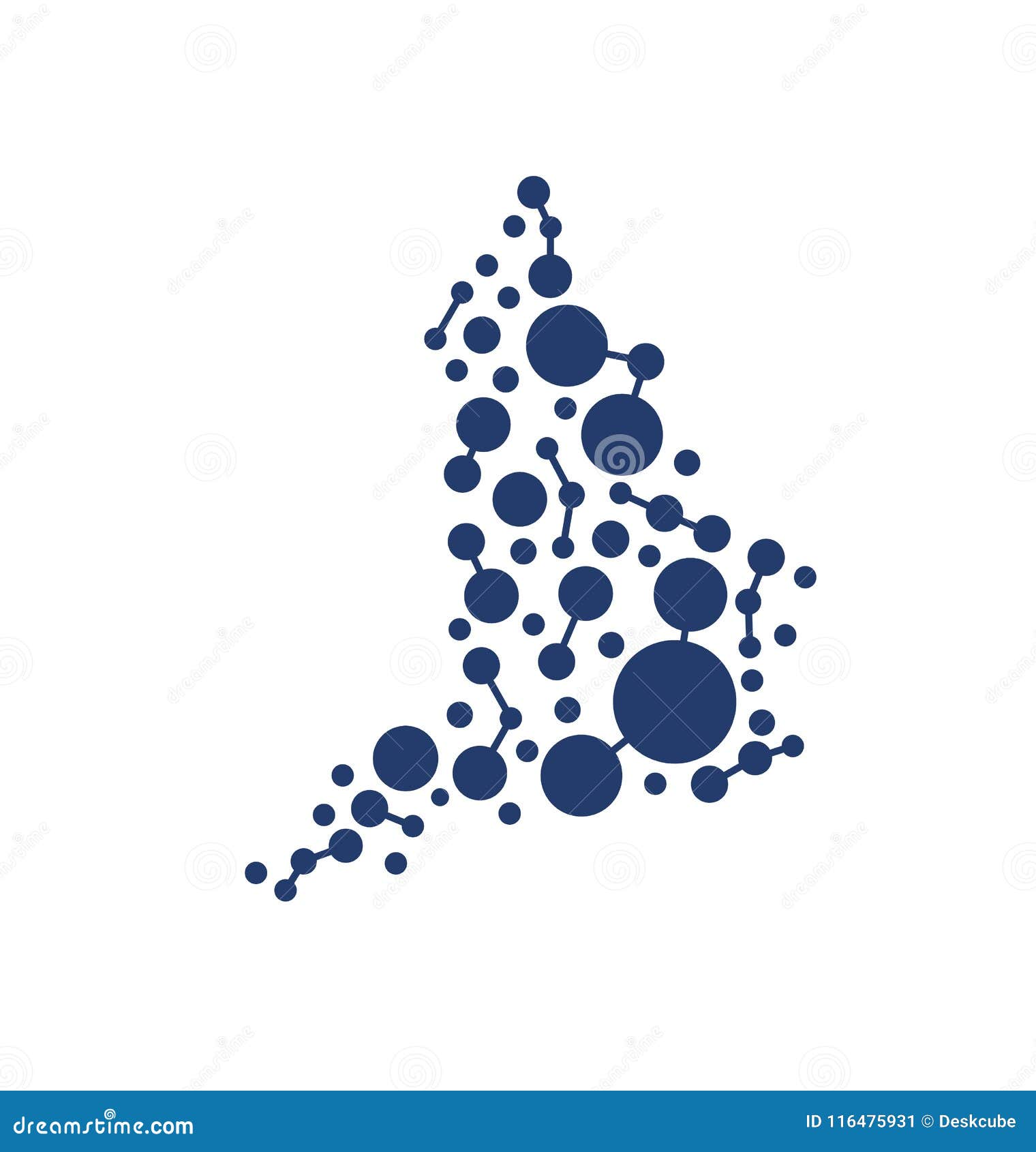 England Abstract Map Circles Lines Vector Graphic Stock Vector ...