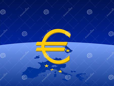 Map of euroland stock vector. Illustration of euro, currency - 2354677