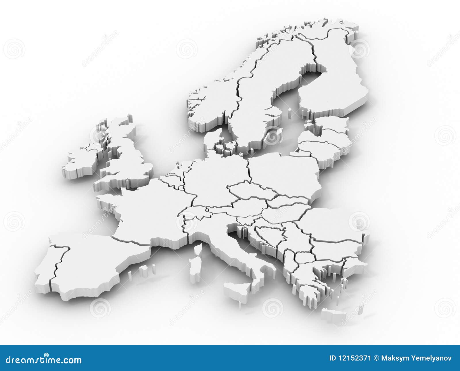 Map of europe stock illustration. Illustration of background - 12152371