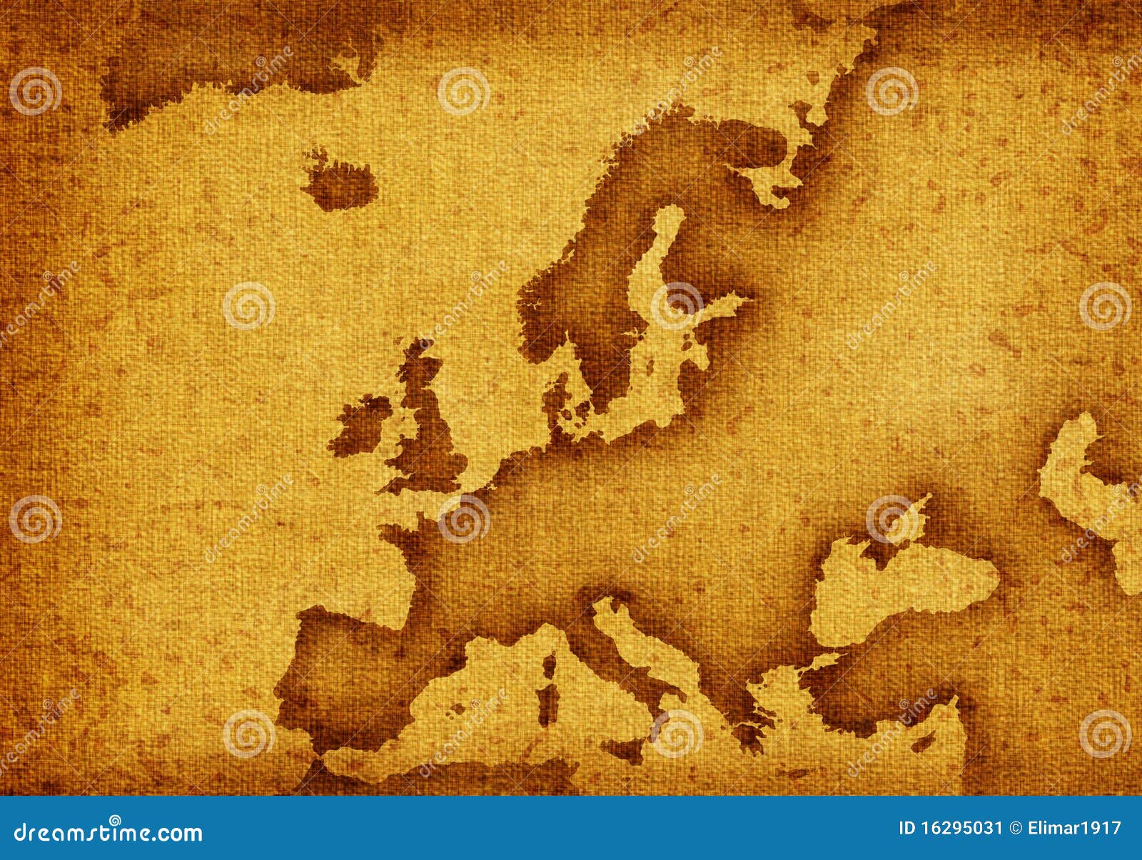 Map of Europe stock illustration. Illustration of stain - 16295031