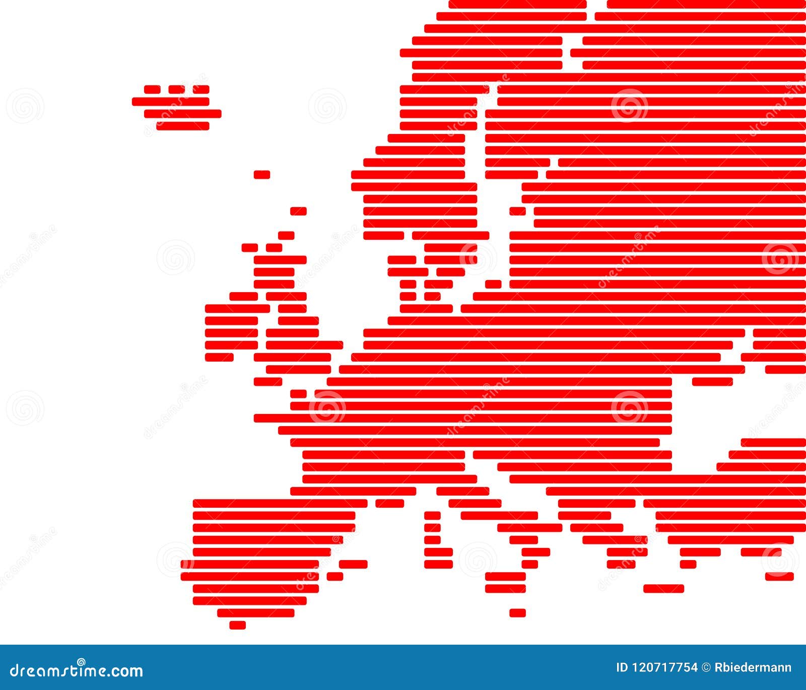 Map of Europe stock vector. Illustration of lines, europe - 120717754