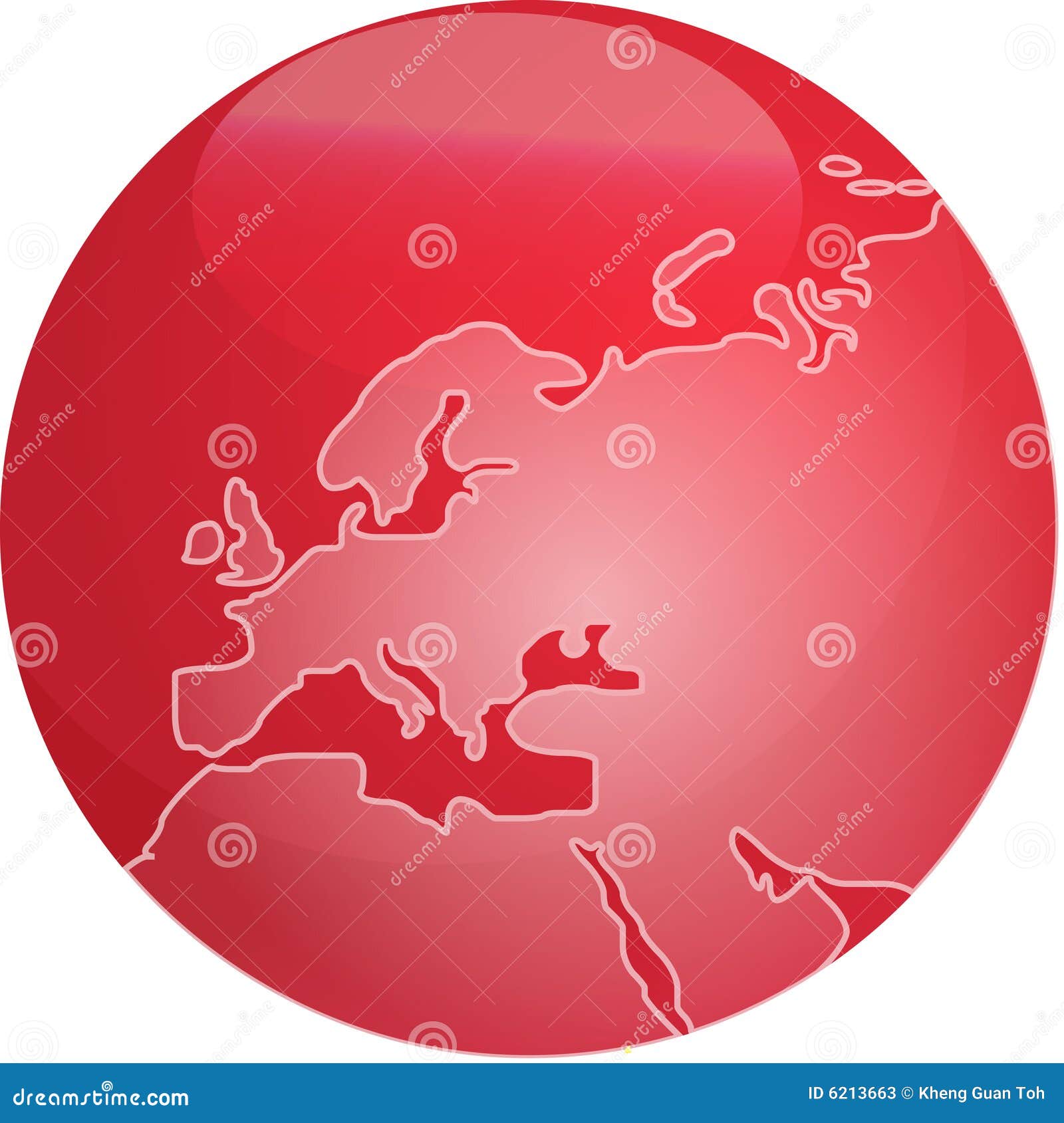 Map of Europe sphere stock vector. Illustration of countries - 6213663