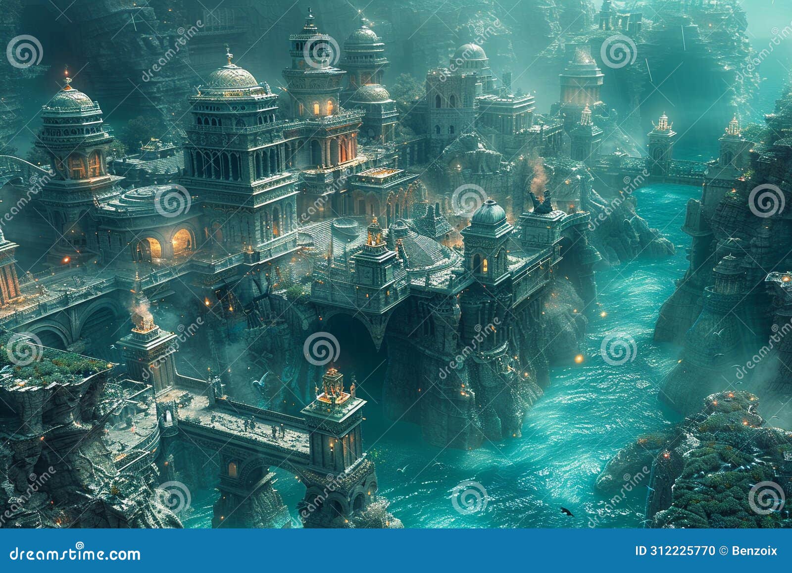 Map Exploring the Lost City of Atlantis Stock Photo - Image of atlantis ...