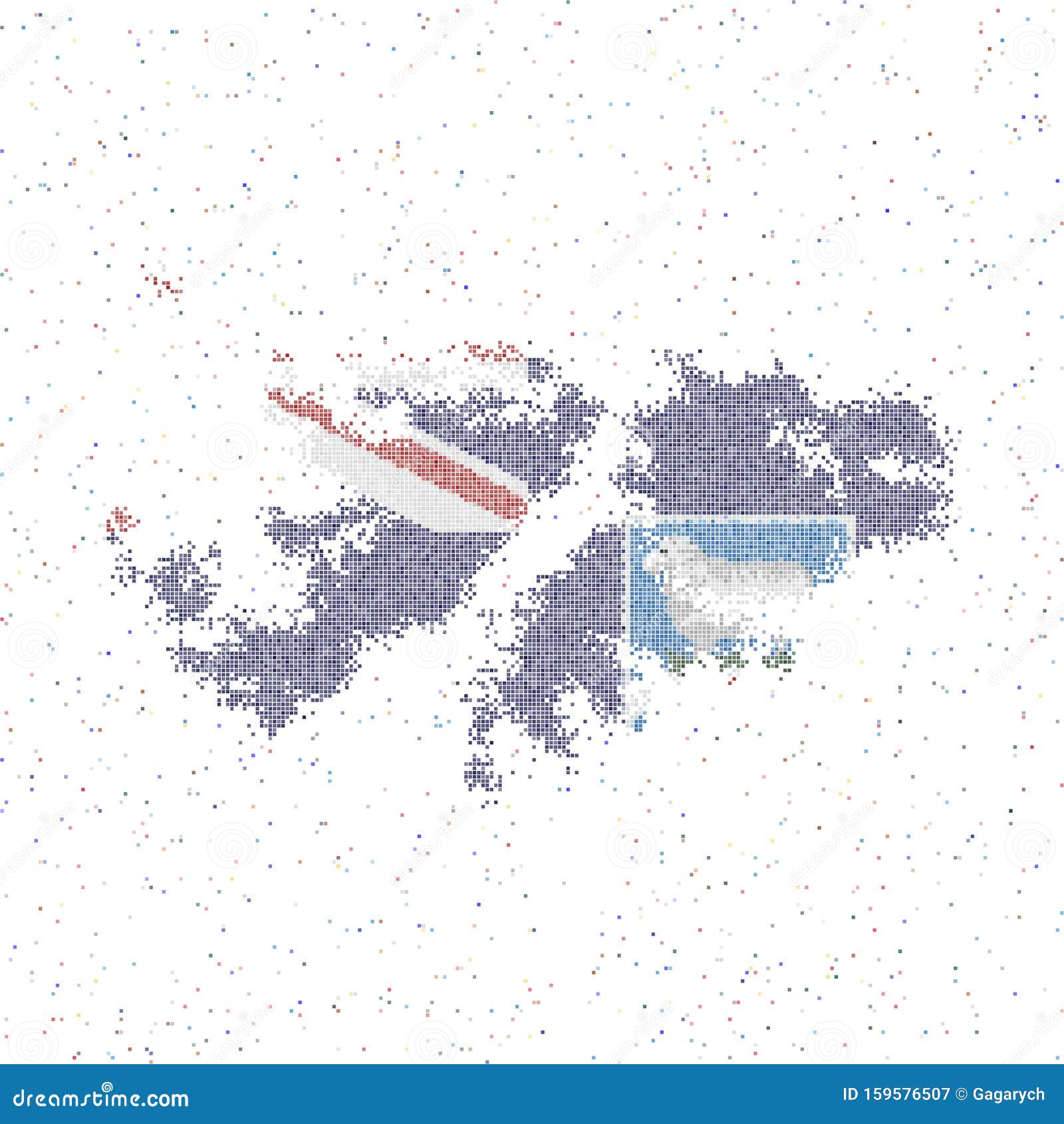 Map of Falklands. stock vector. Illustration of artwork - 159576507