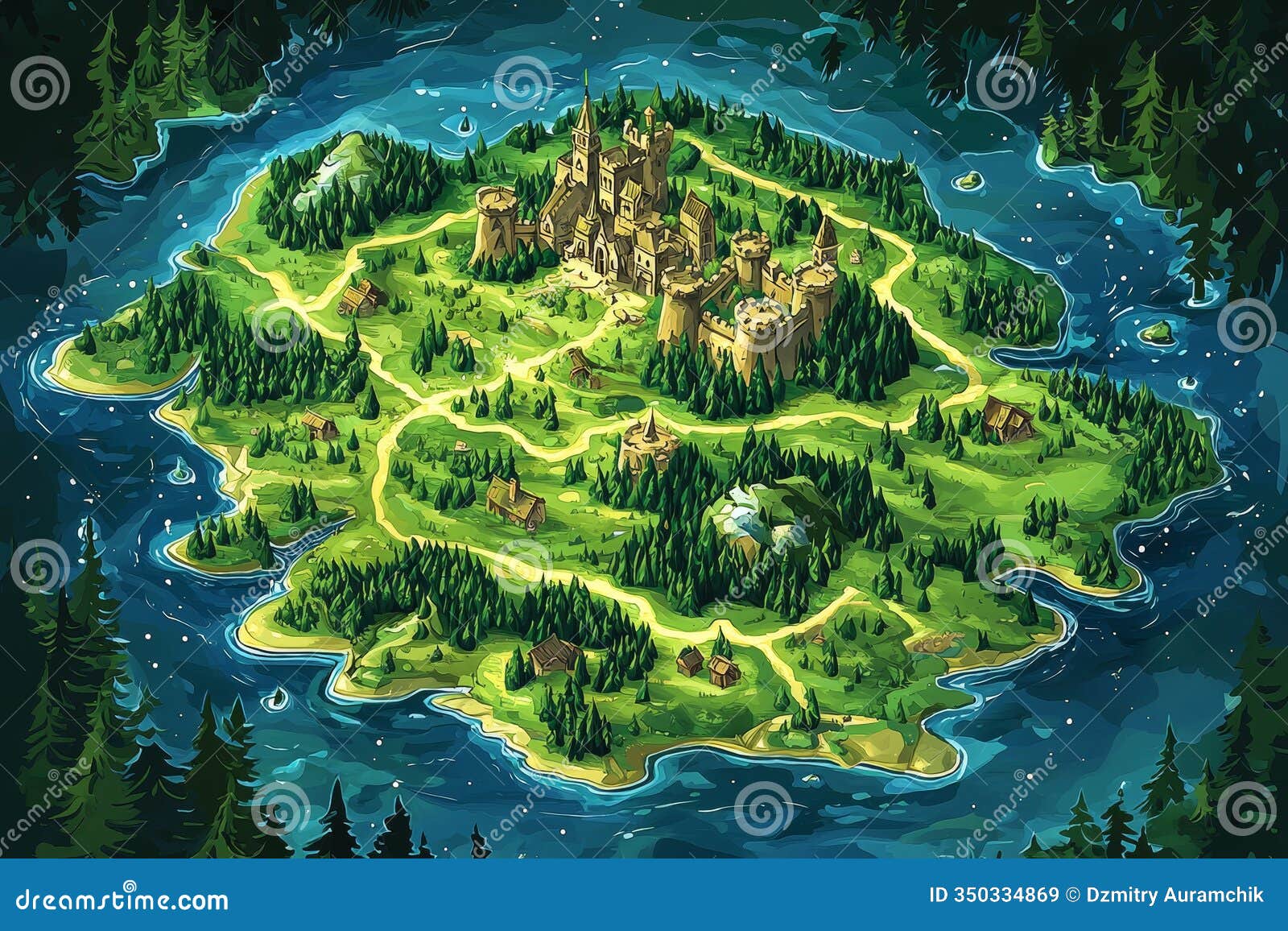 Path To The Castle Of Malaspina Above The Village Of Bosa On A Sunny ...