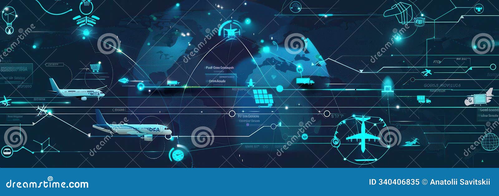 The Map Features Interactive Transport Routes Highlighting Different ...