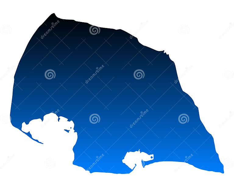 Map of Fehmarn stock vector. Illustration of vector - 231278951