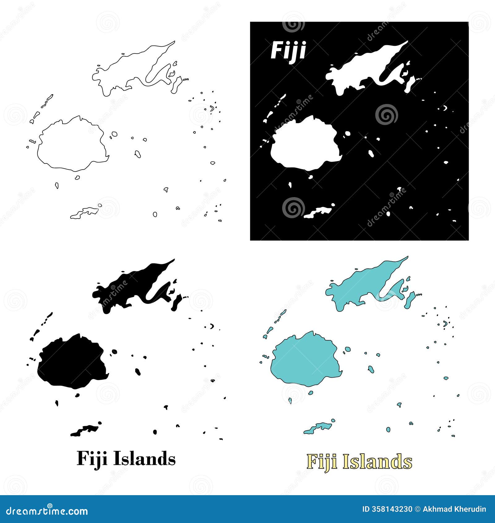 Map of fiji island design stock illustration. Illustration of patriotic ...