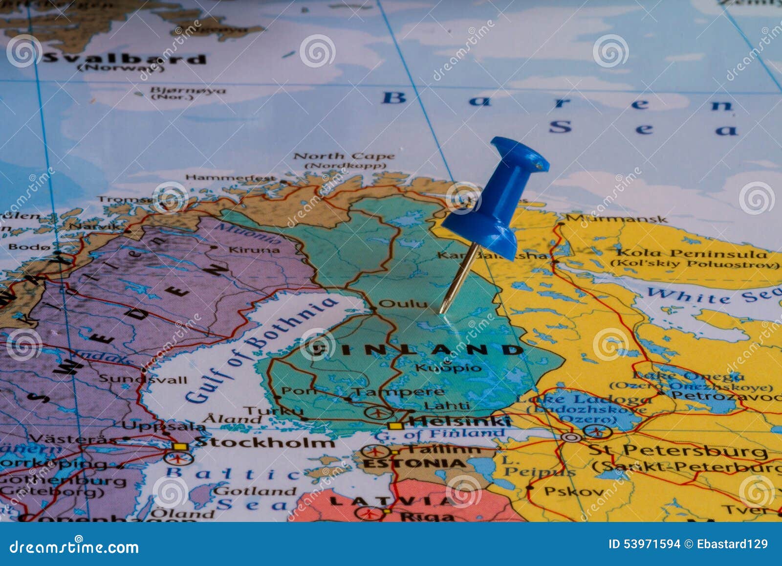 Map of Finland stock photo. Image of european, border - 53971594