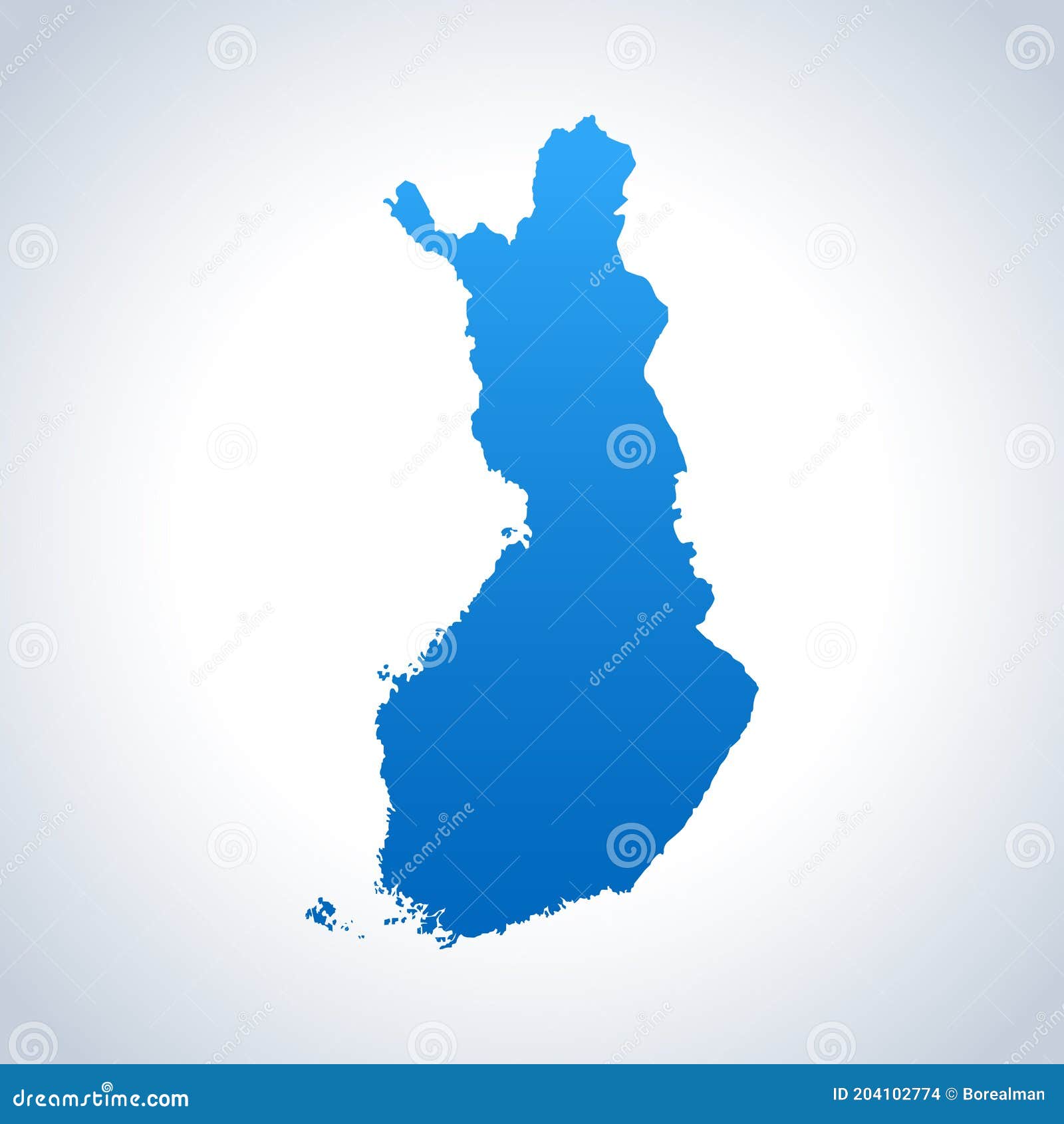 Map of the Finland stock vector. Illustration of design - 204102774