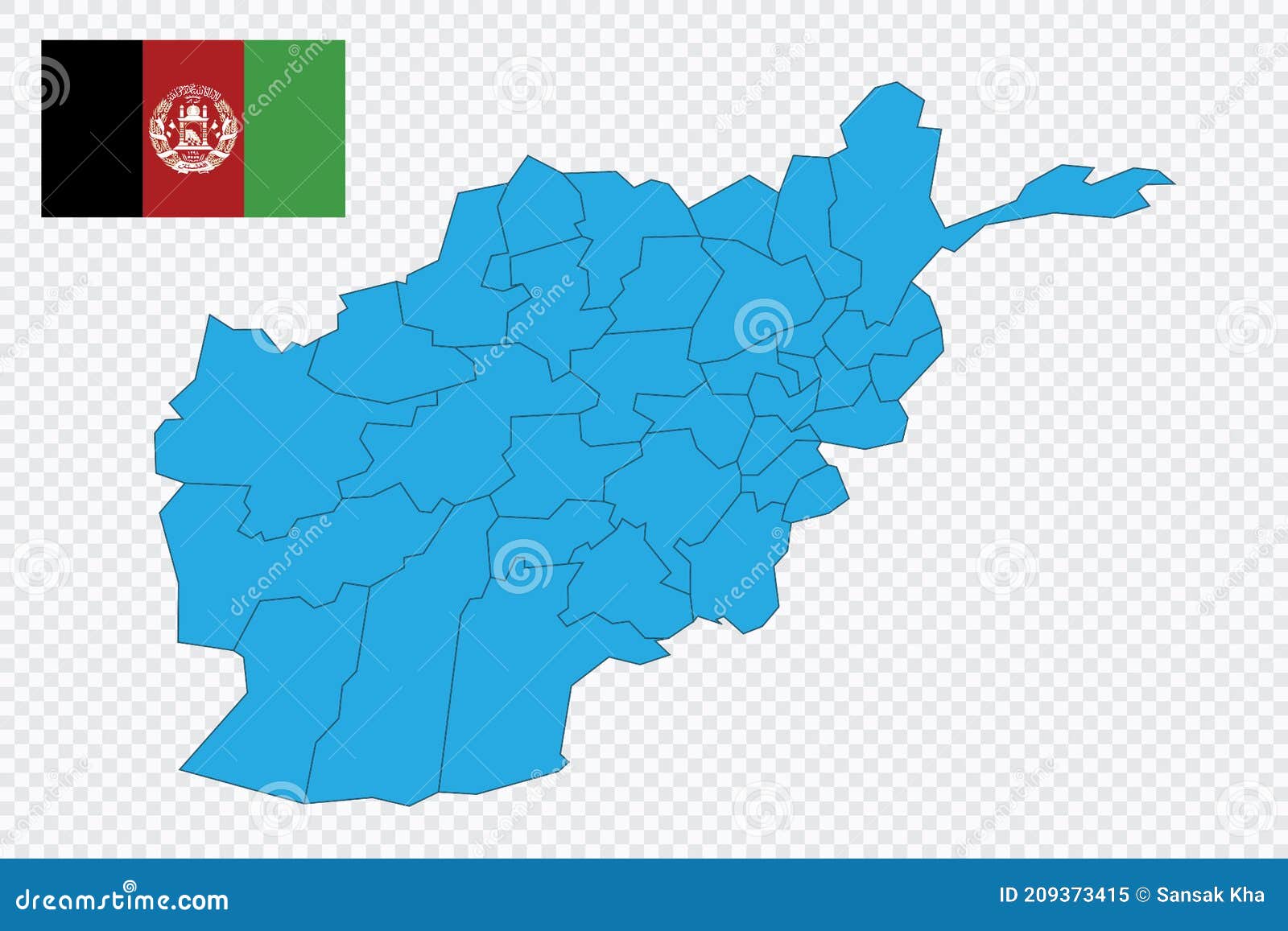 Map and Flag of Afghanistan Stock Vector - Illustration of land ...