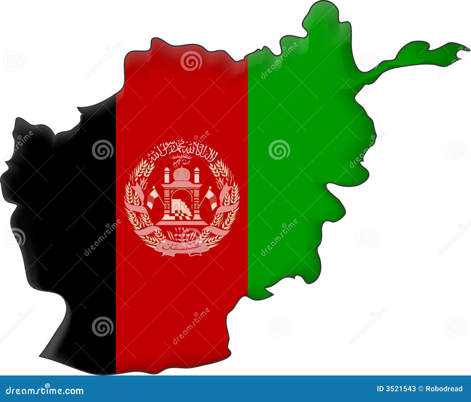 Map Flag Afghanistan (vector) Stock Vector - Illustration of asia ...