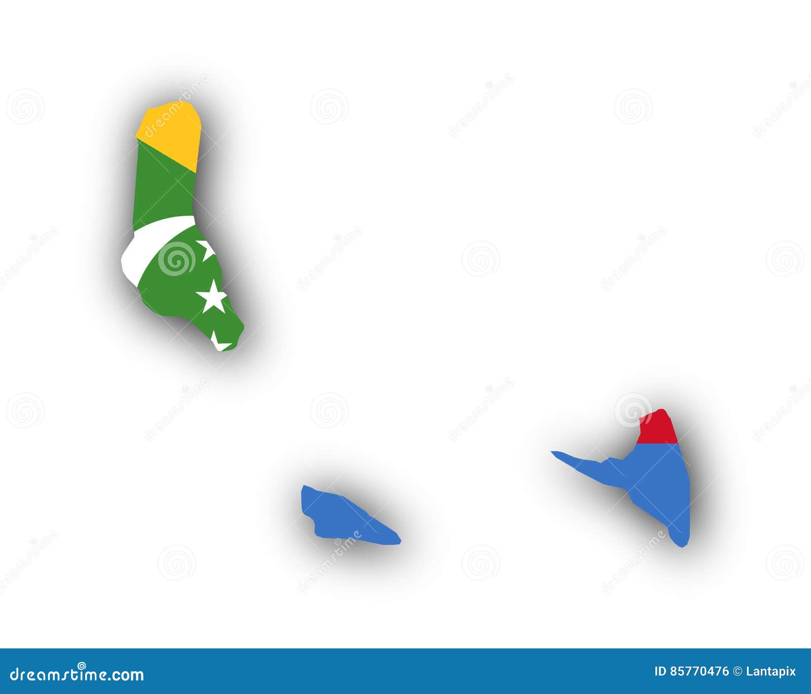 Map and Flag of the Comoros Stock Vector - Illustration of icon ...