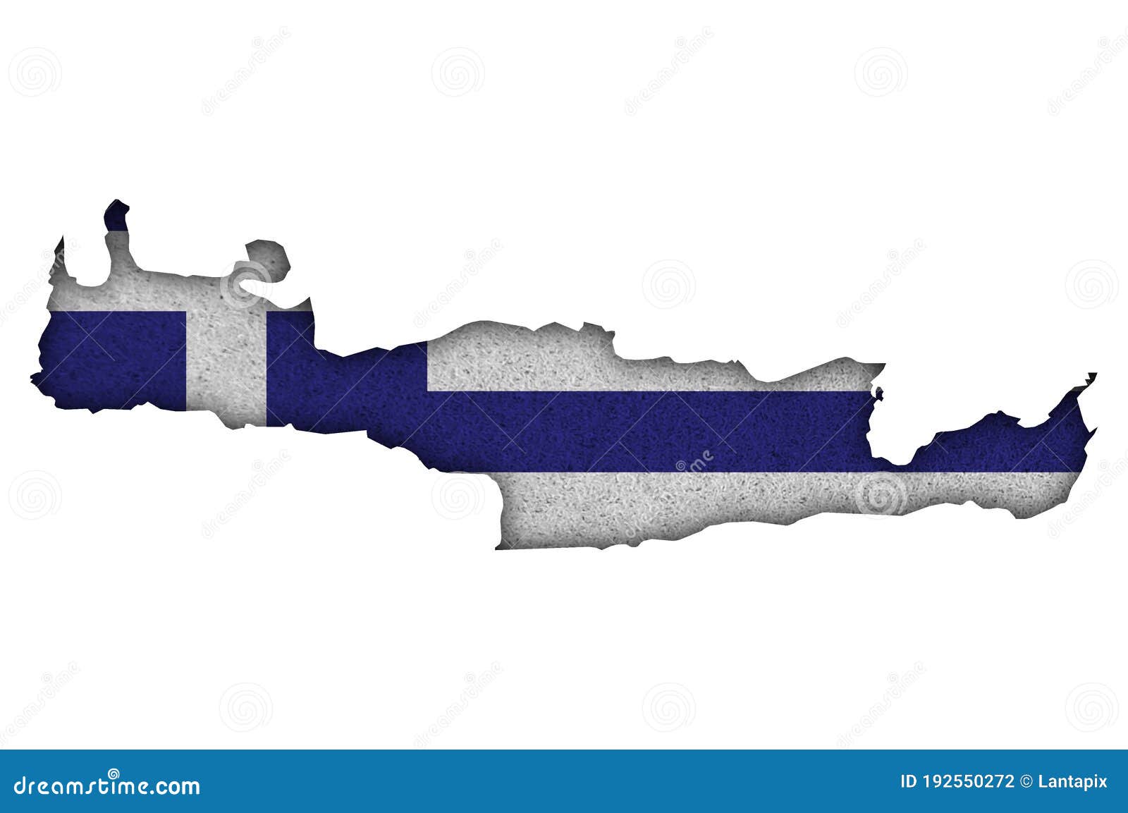 Map Of Crete With Shadow Cartoon Vector | CartoonDealer.com #85101455