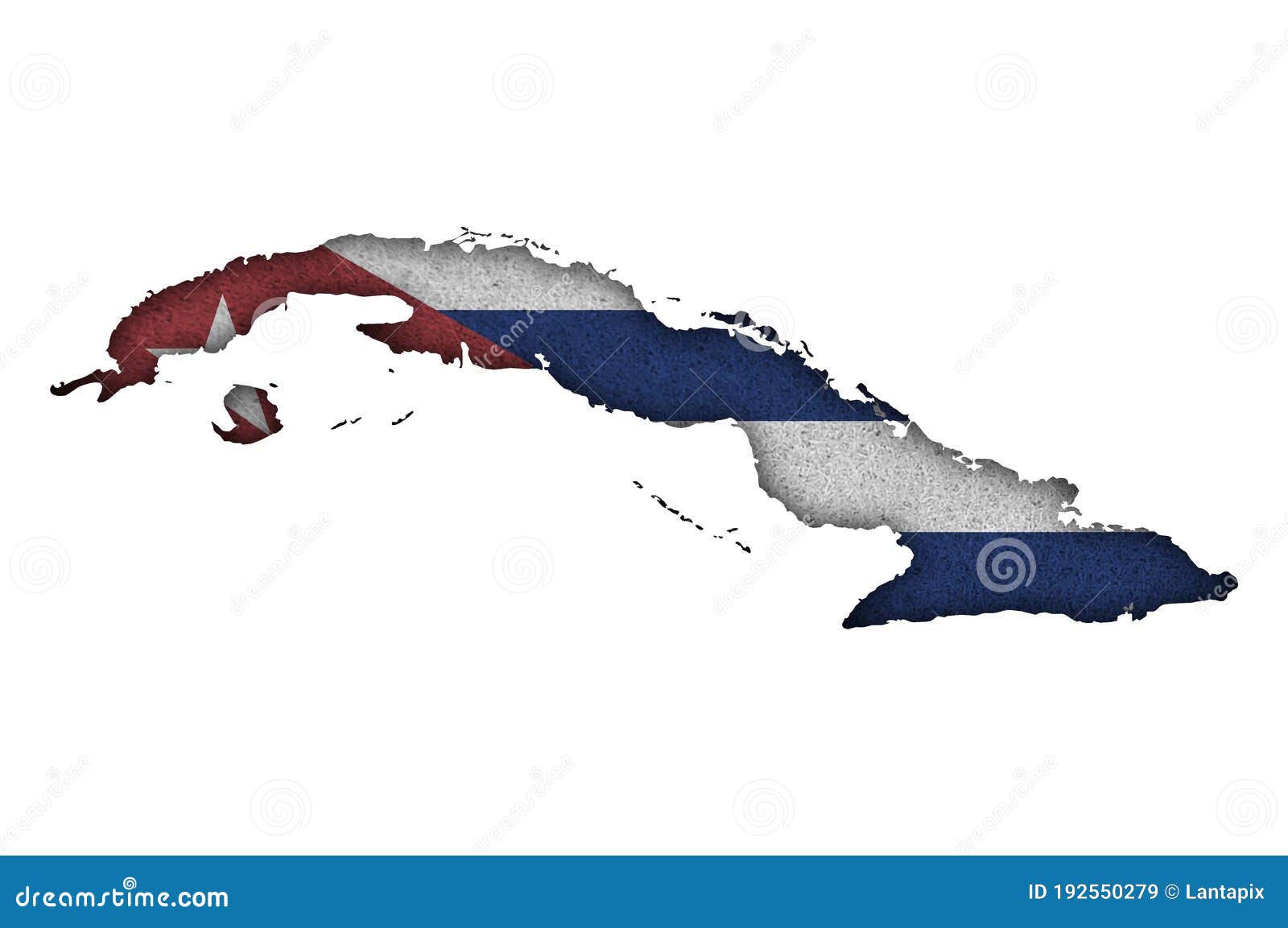 Map and Flag of Cuba on Felt Stock Illustration - Illustration of mesh ...