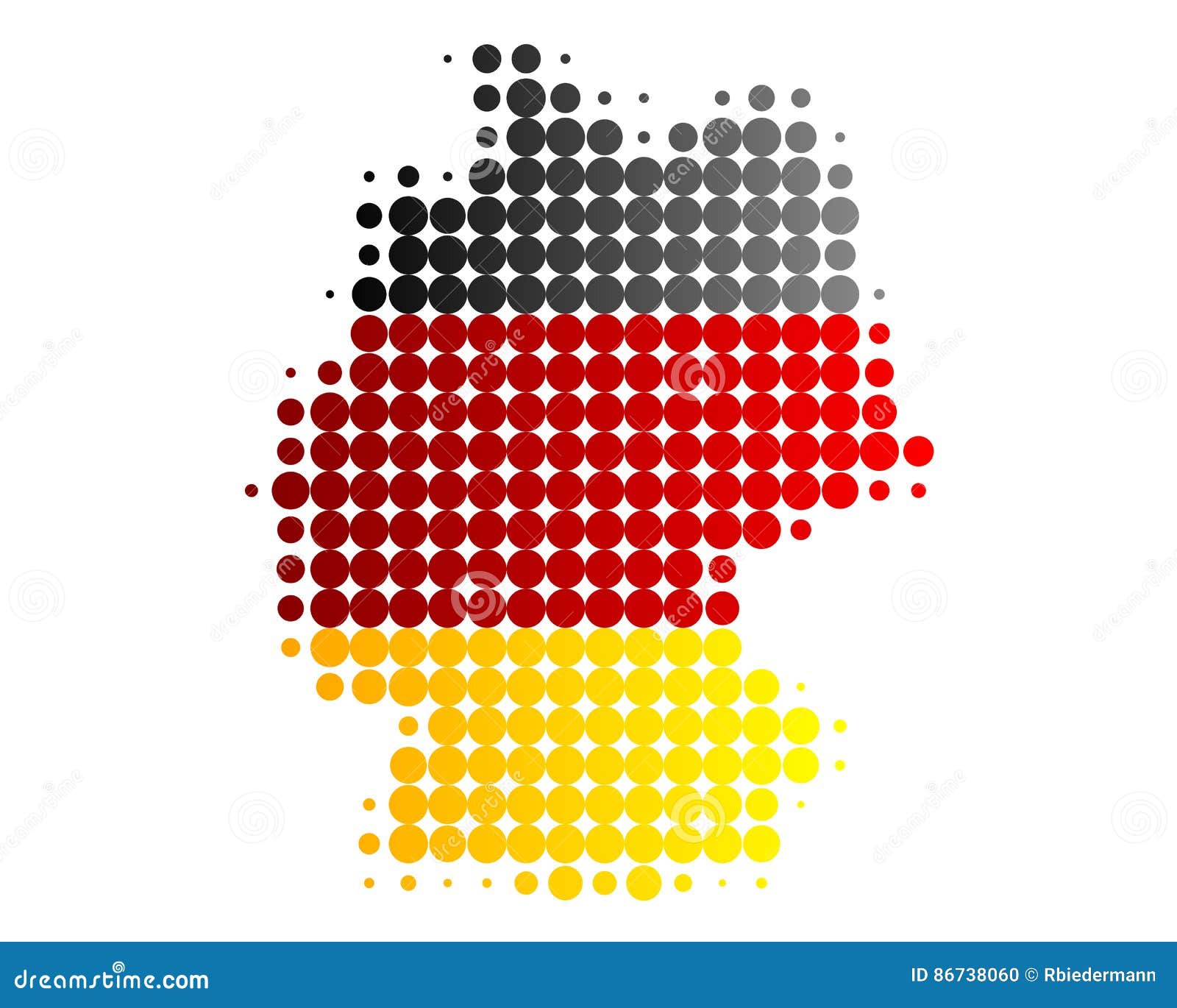 Map and flag of Germany stock vector. Illustration of dotted - 86738060