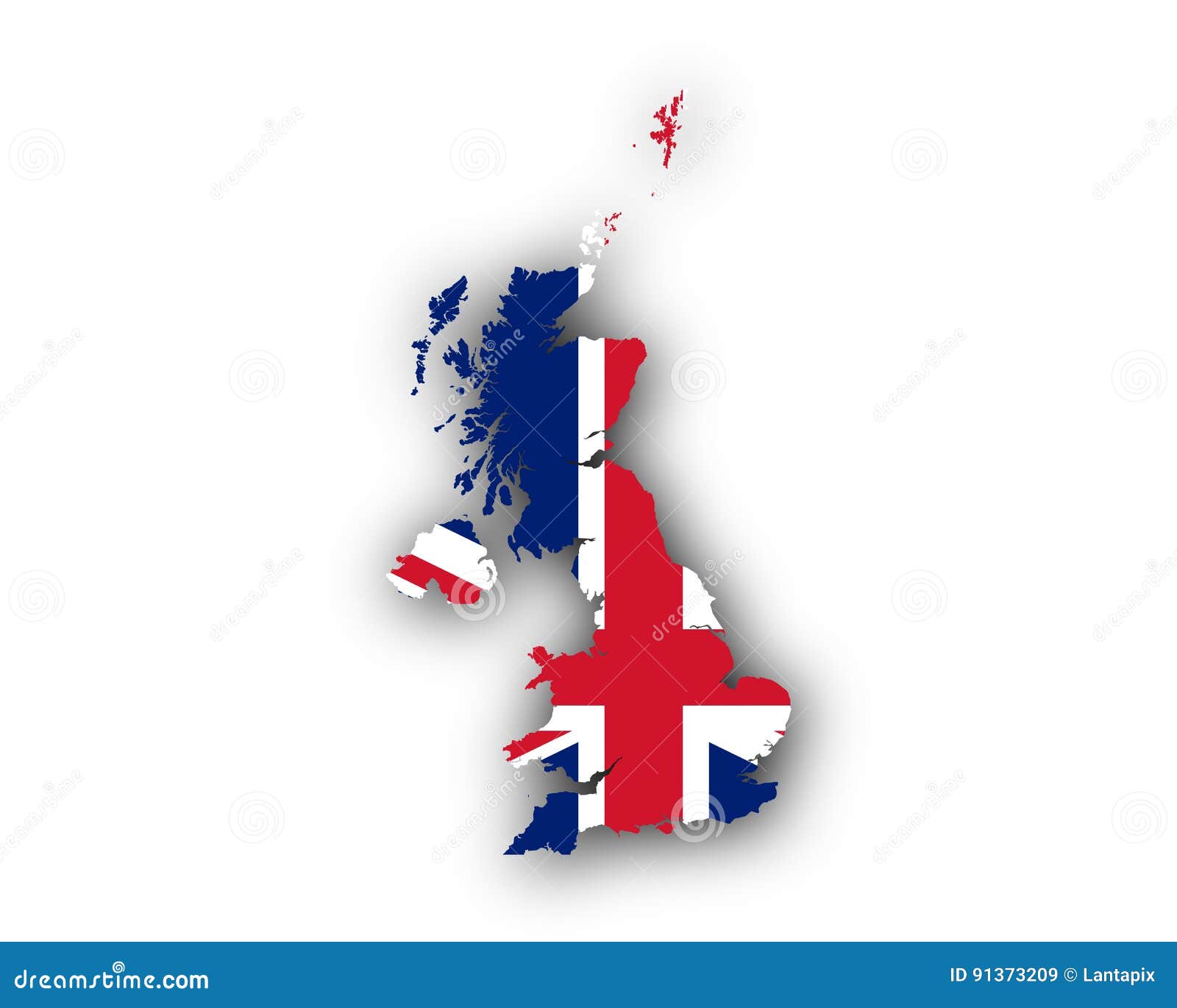 Map and Flag of Great Britain Stock Vector - Illustration of shape ...