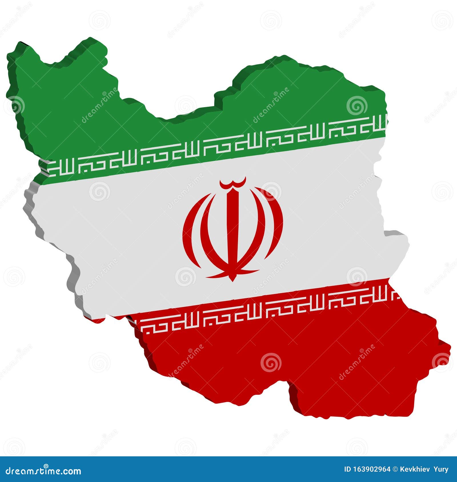 Map Flag of Iran Vector stock vector. Illustration of independence ...
