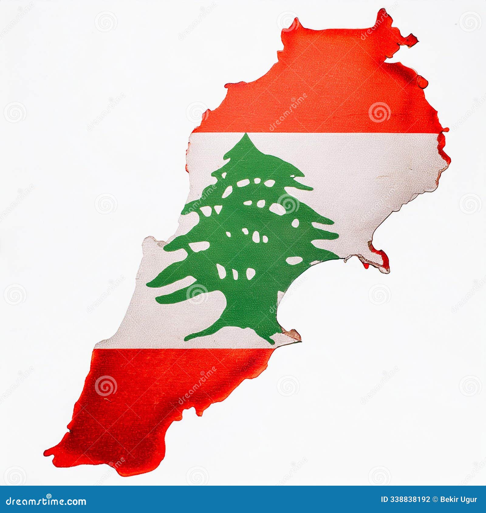 Map and flag of Lebanon stock illustration. Illustration of pattern ...