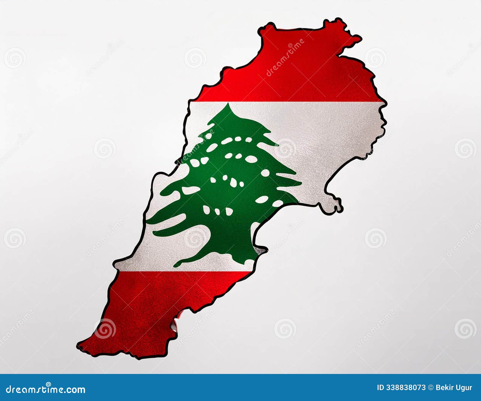 Map and flag of Lebanon stock illustration. Illustration of drawing - 338838073