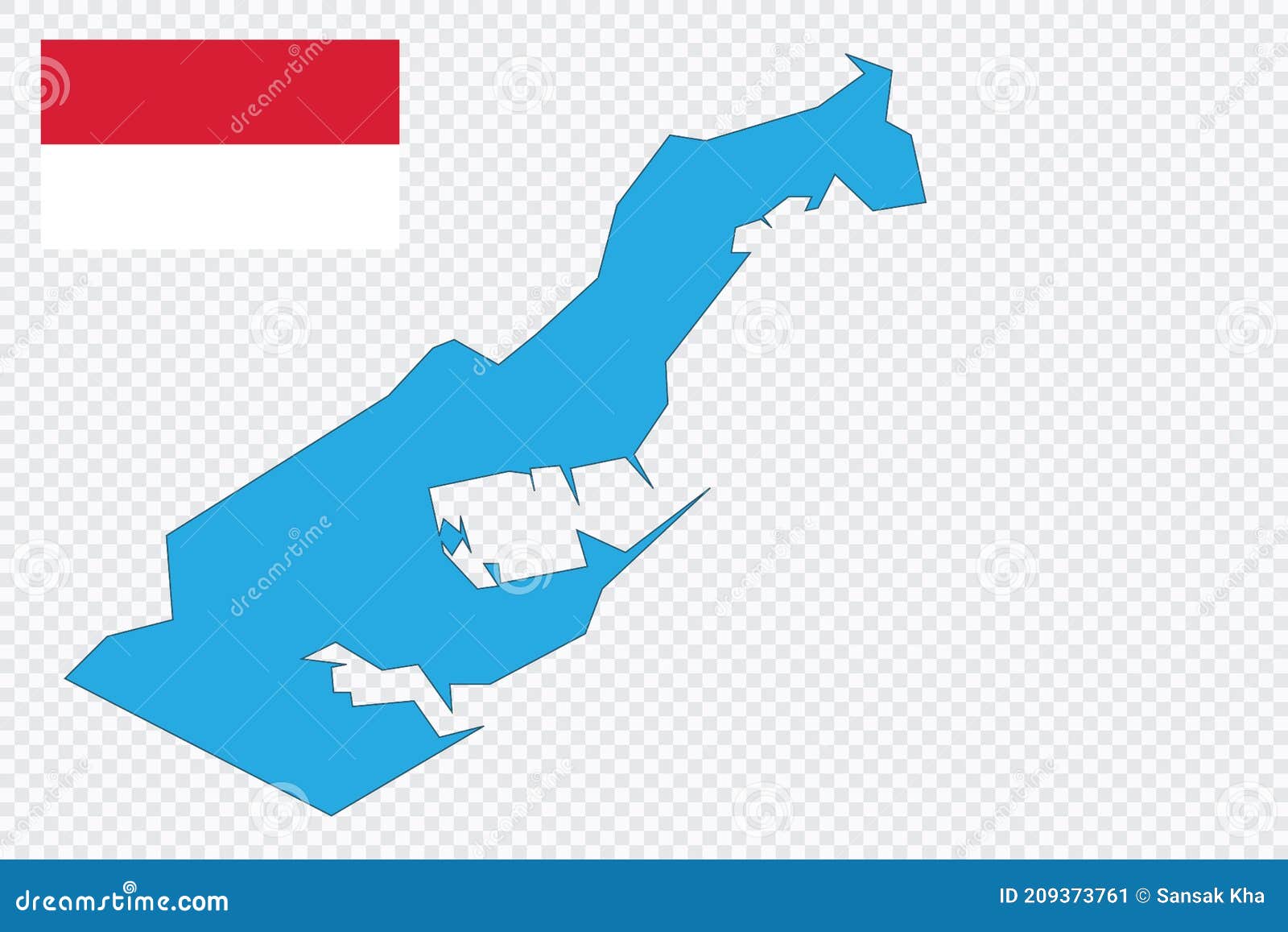 Map and flag of Monaco stock vector. Illustration of atlas - 209373761