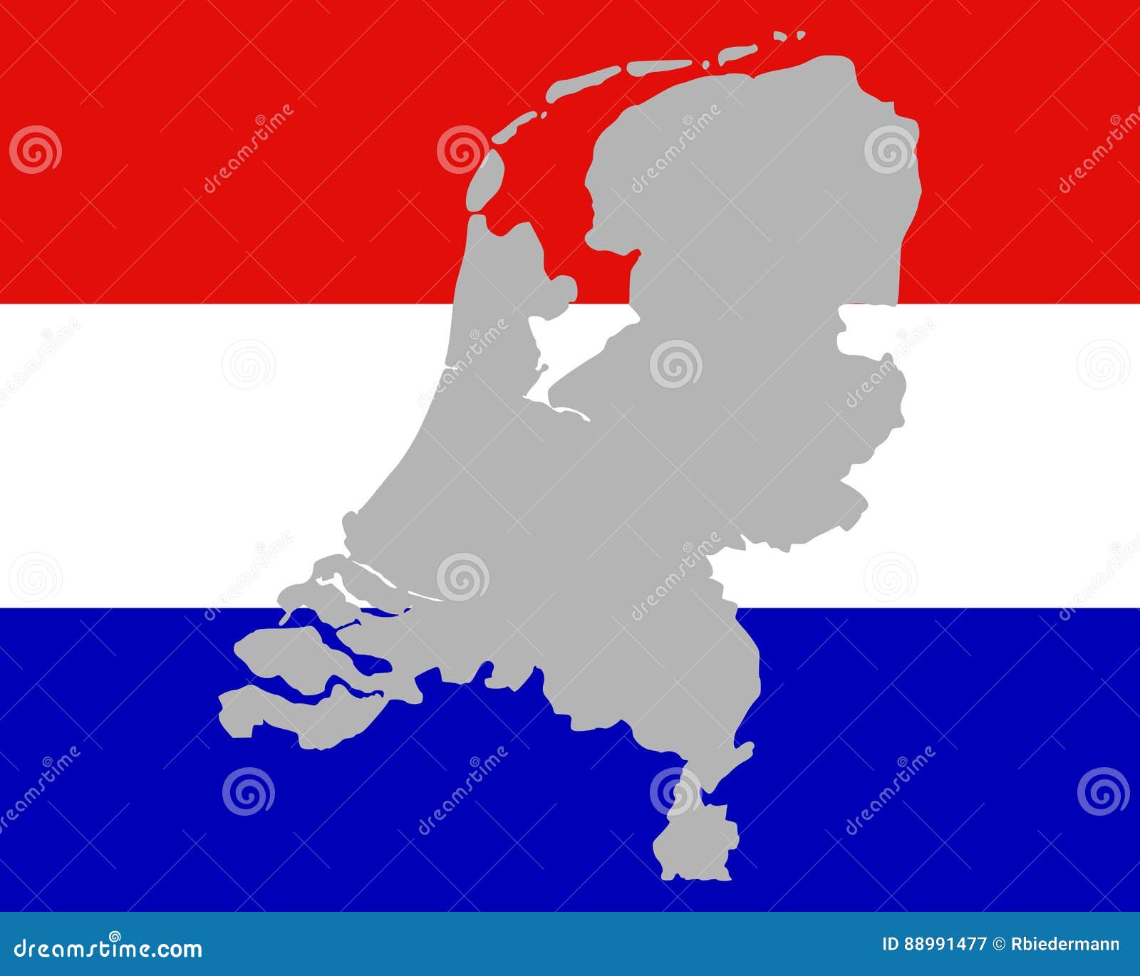 Map and Flag of the Netherlands Stock Vector - Illustration of travel ...