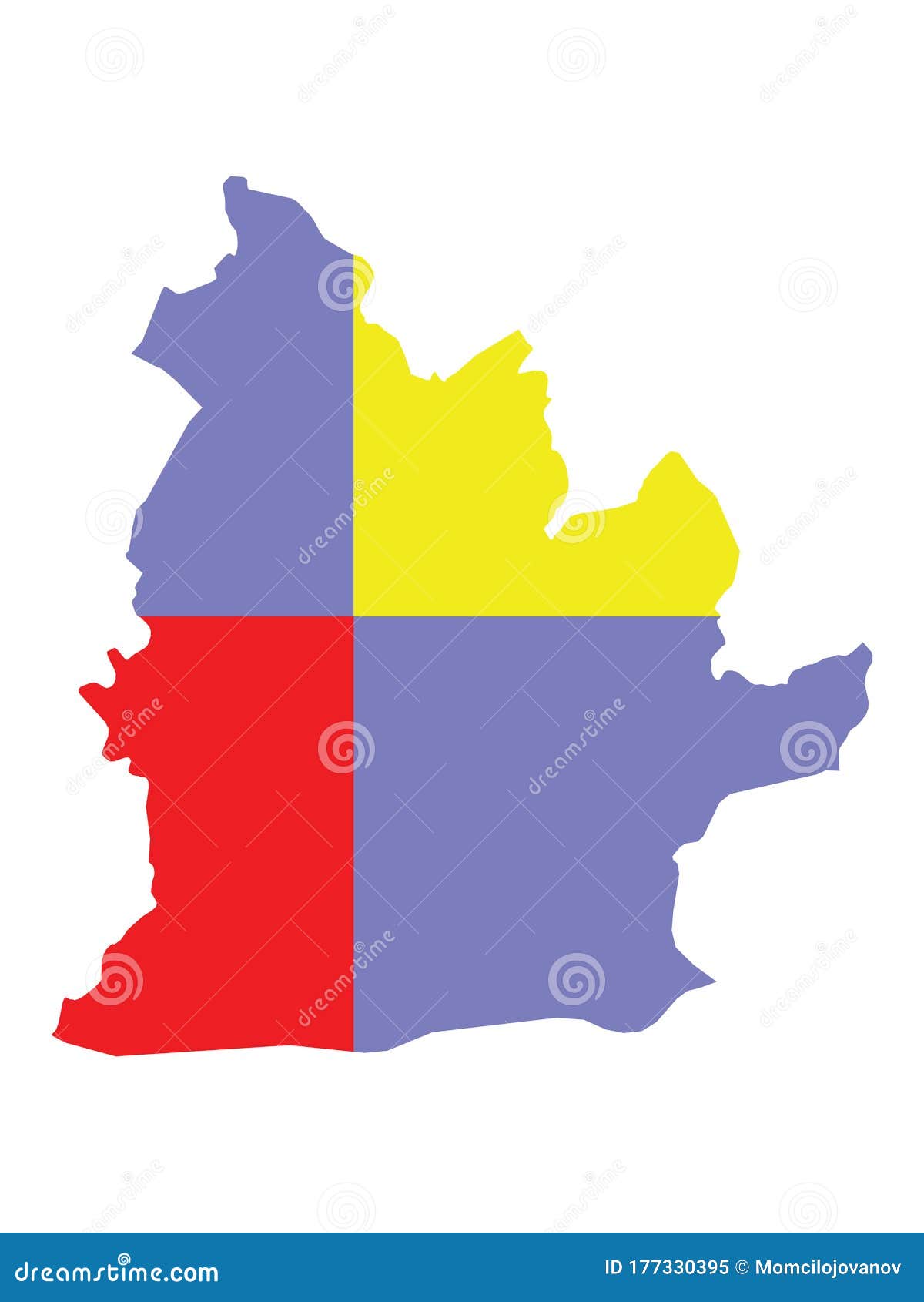 Nitra Region Regions Of Slovakia, Slovak Republic Map Vector ...