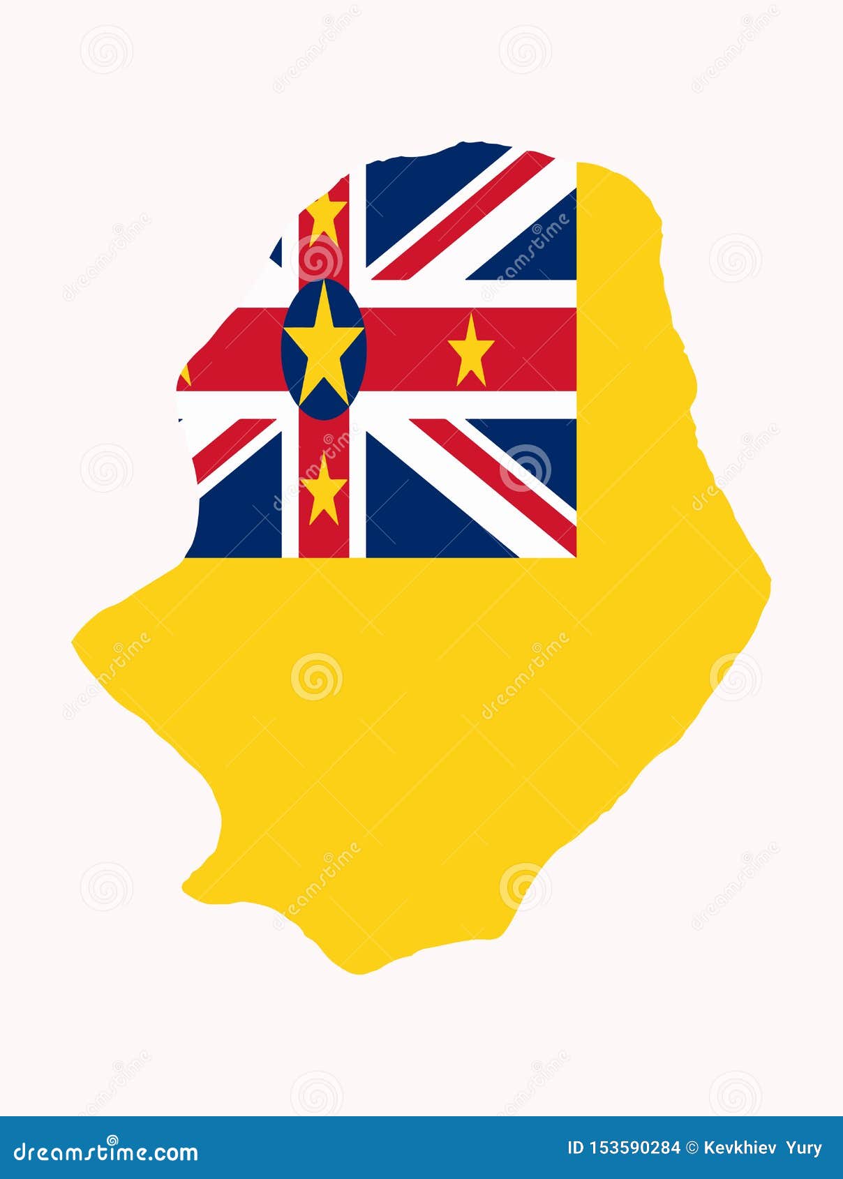 Map and Flag Niue of Vector EPS10 Stock Vector - Illustration of nation ...