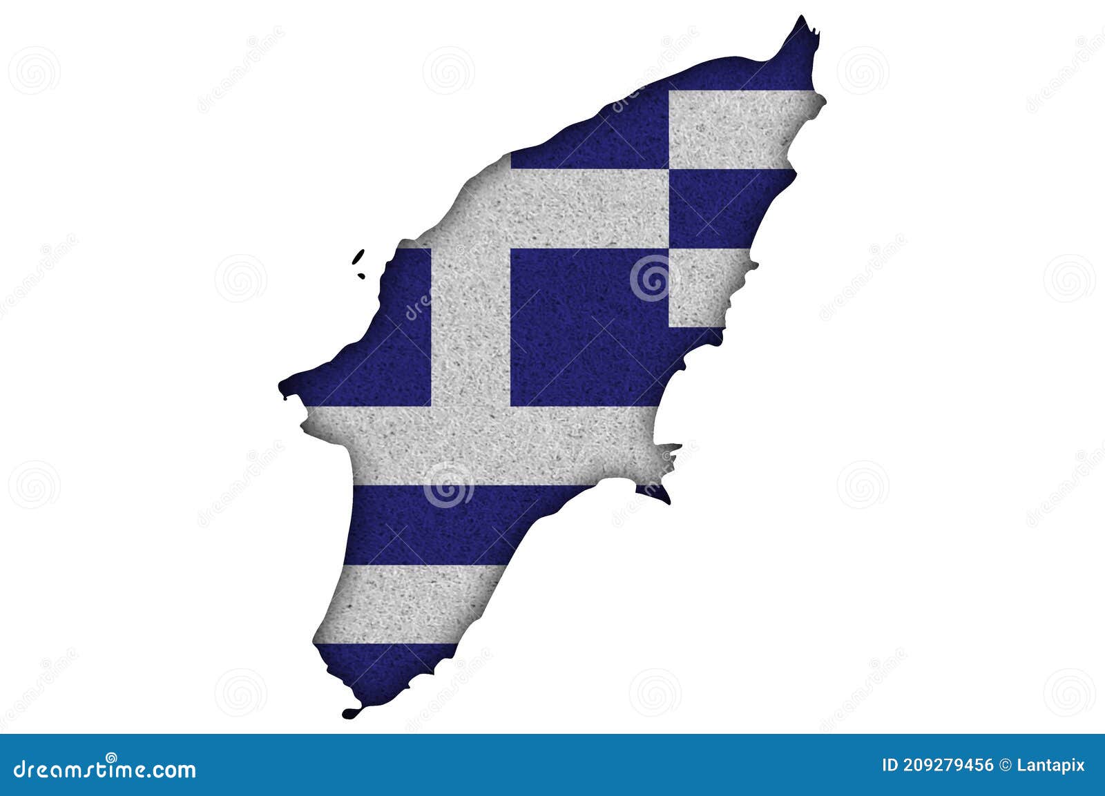 Map and Flag of Rhodes on Felt Stock Illustration - Illustration of ...