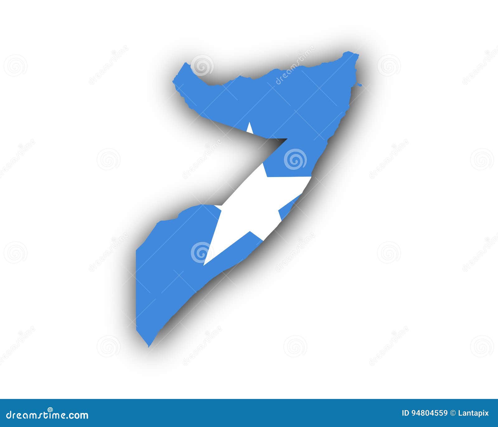 Map and flag of Somalia stock vector. Illustration of graphic - 94804559