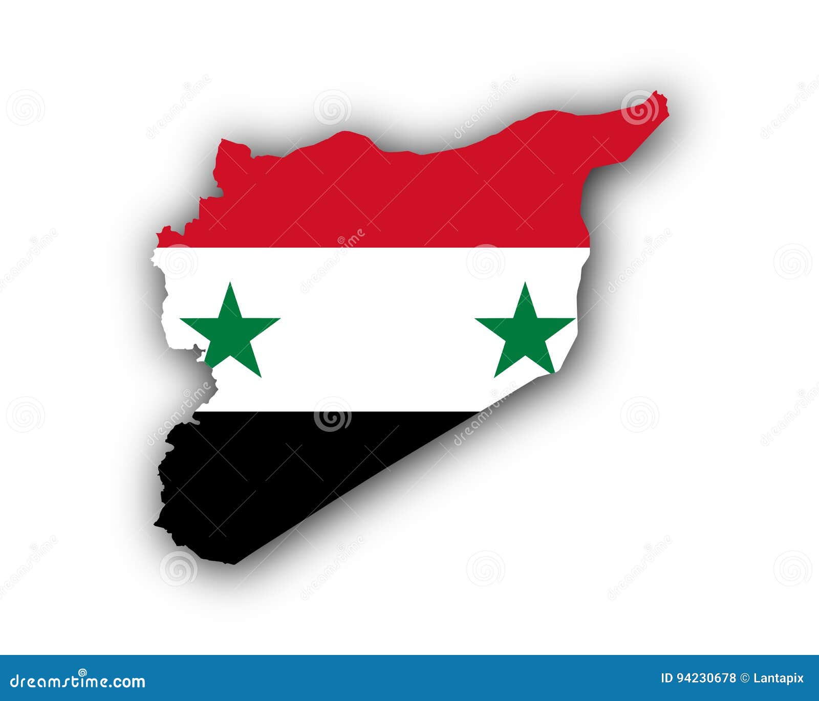 Map and flag of Syria stock vector. Illustration of state - 94230678
