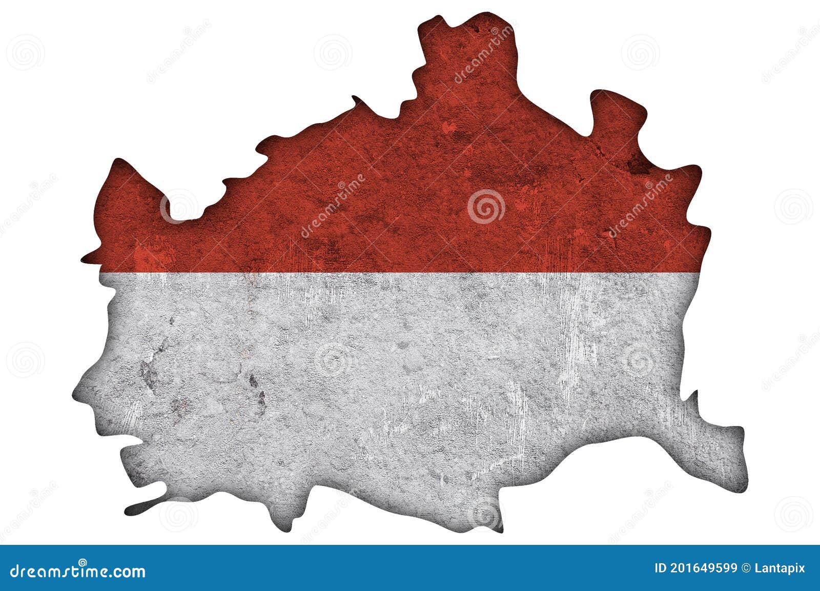 Map and Flag of Vienna on Weathered Concrete Stock Illustration ...
