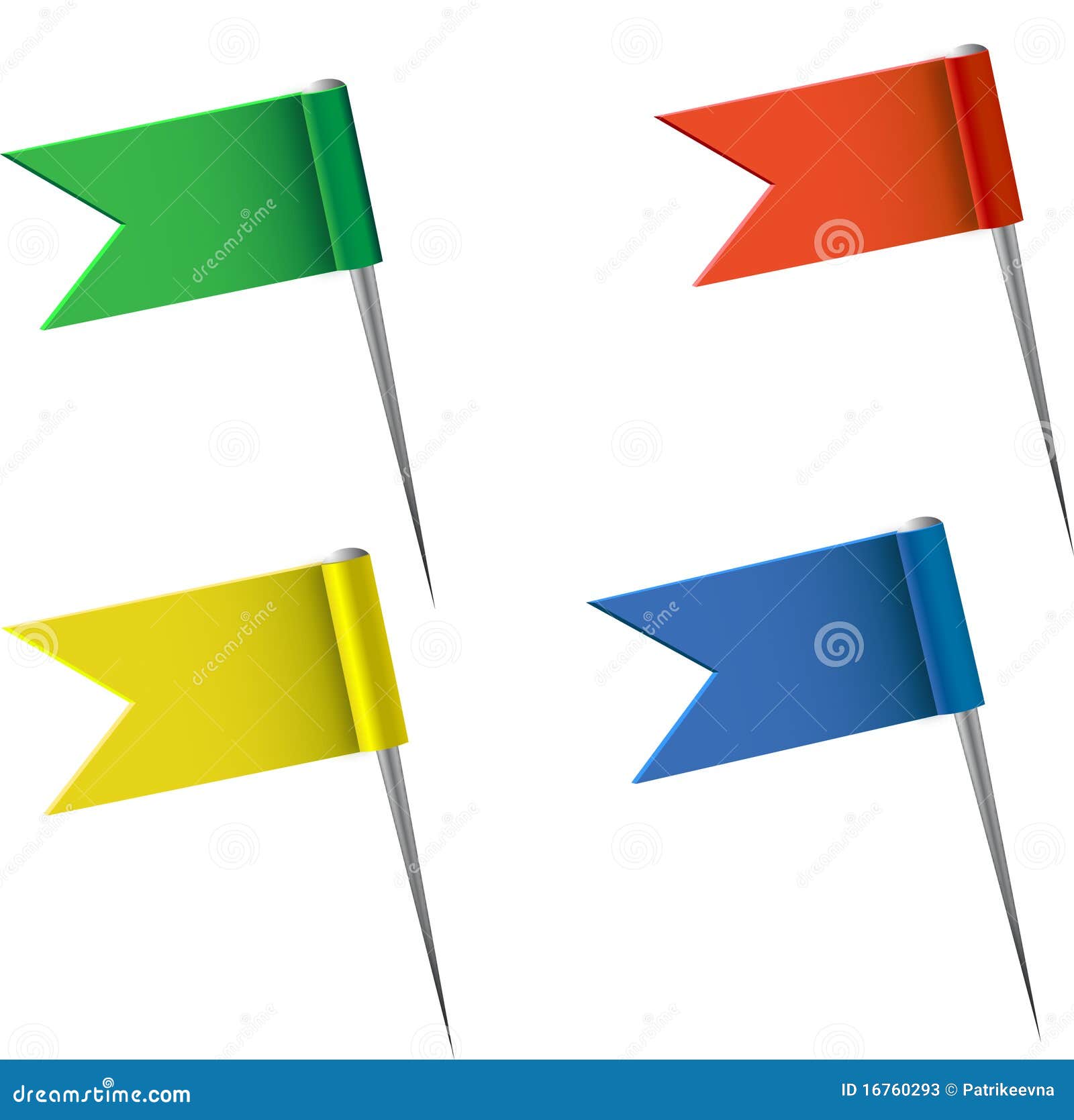 Map flags stock vector. Illustration of object, pins - 16760293