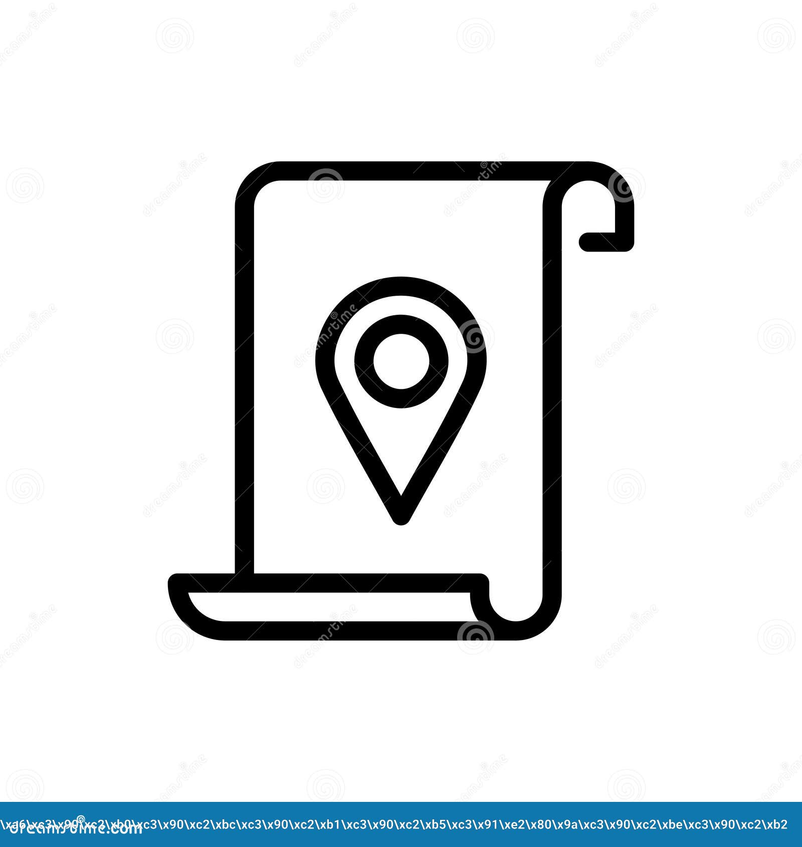 Map flat icon stock vector. Illustration of design, destination - 117111550