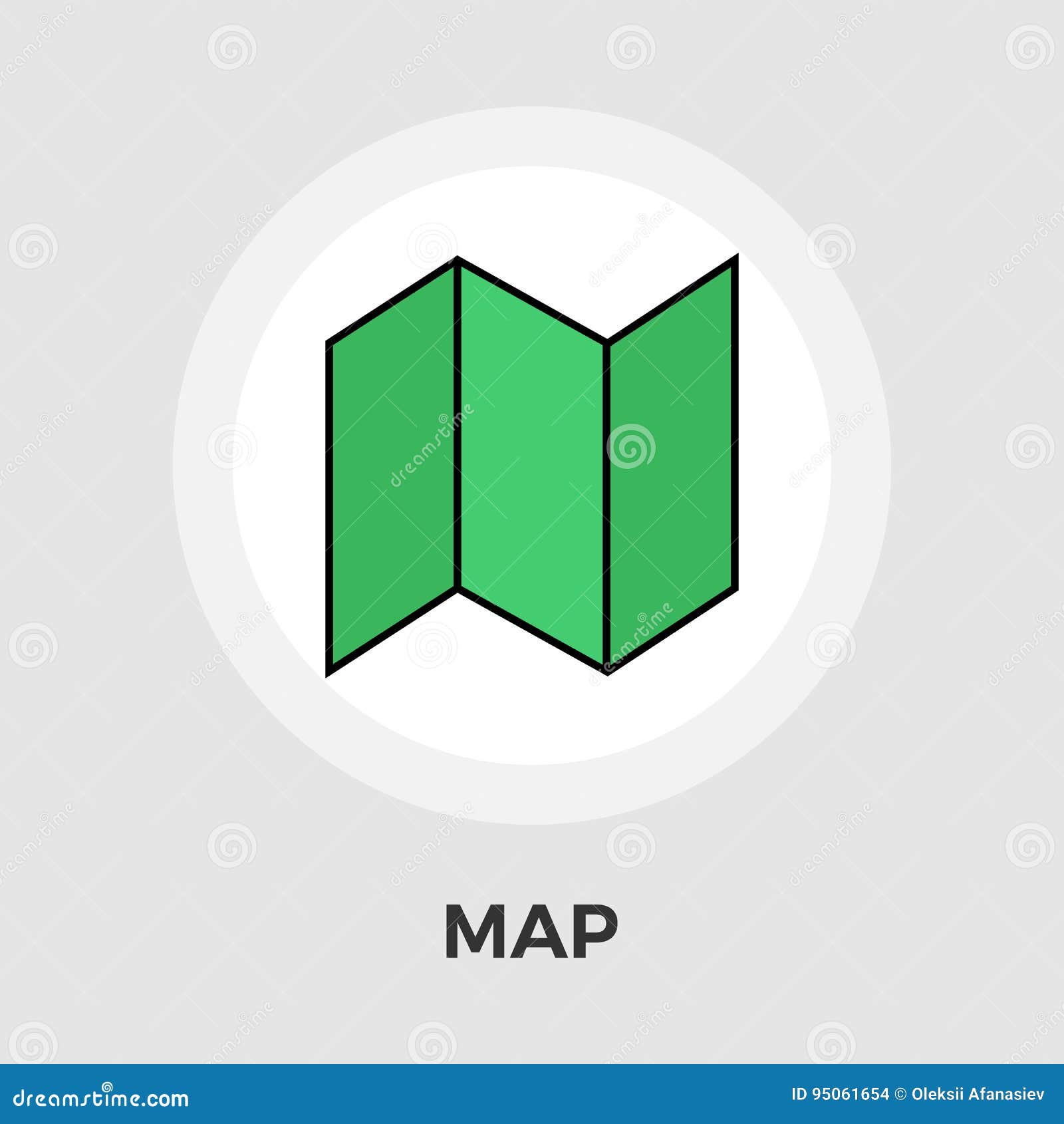 Map Flat Icon stock vector. Illustration of graphic, mark - 95061654