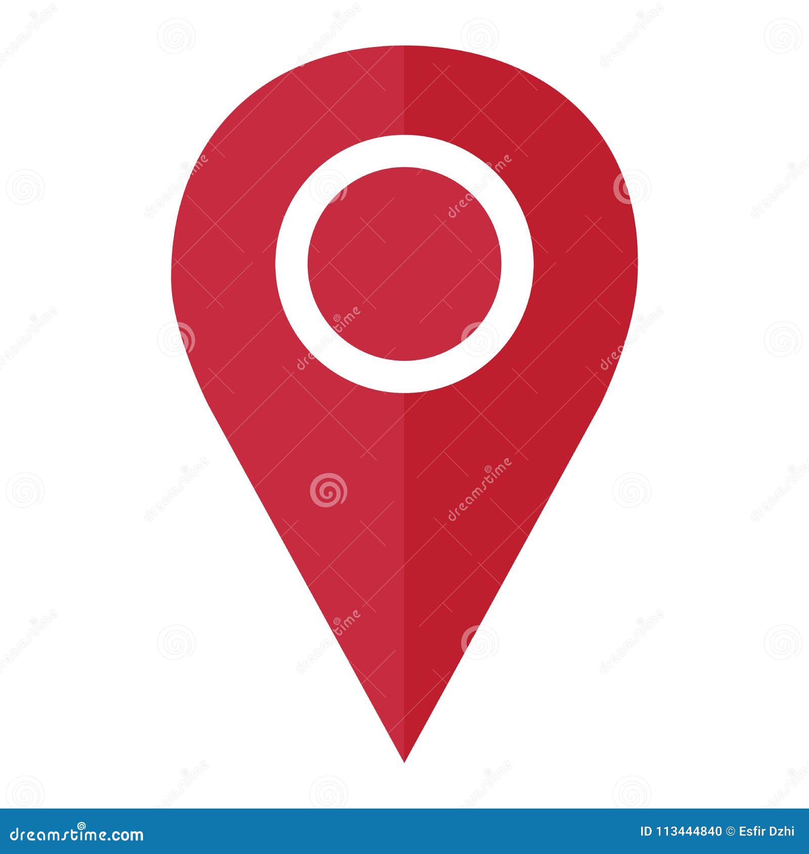 Map Flat Pin Location Icon Vector Stock Vector - Illustration of ...