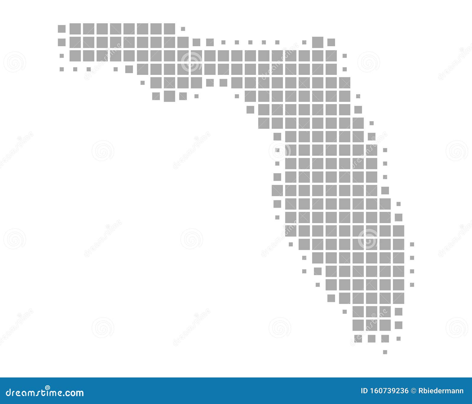 Map of Florida stock vector. Illustration of florida - 160739236