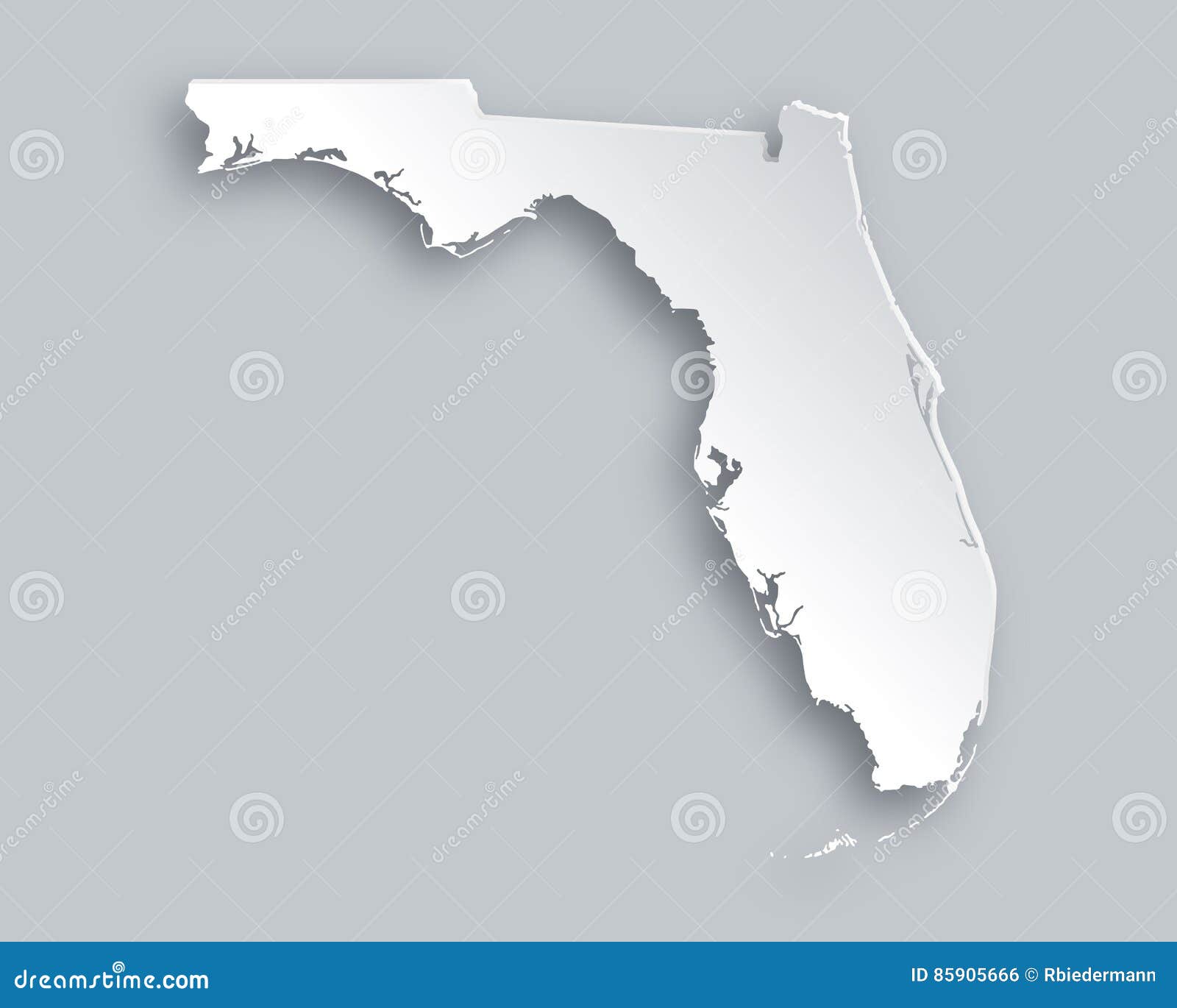 Map of Florida stock vector. Illustration of travel, florida - 85905666