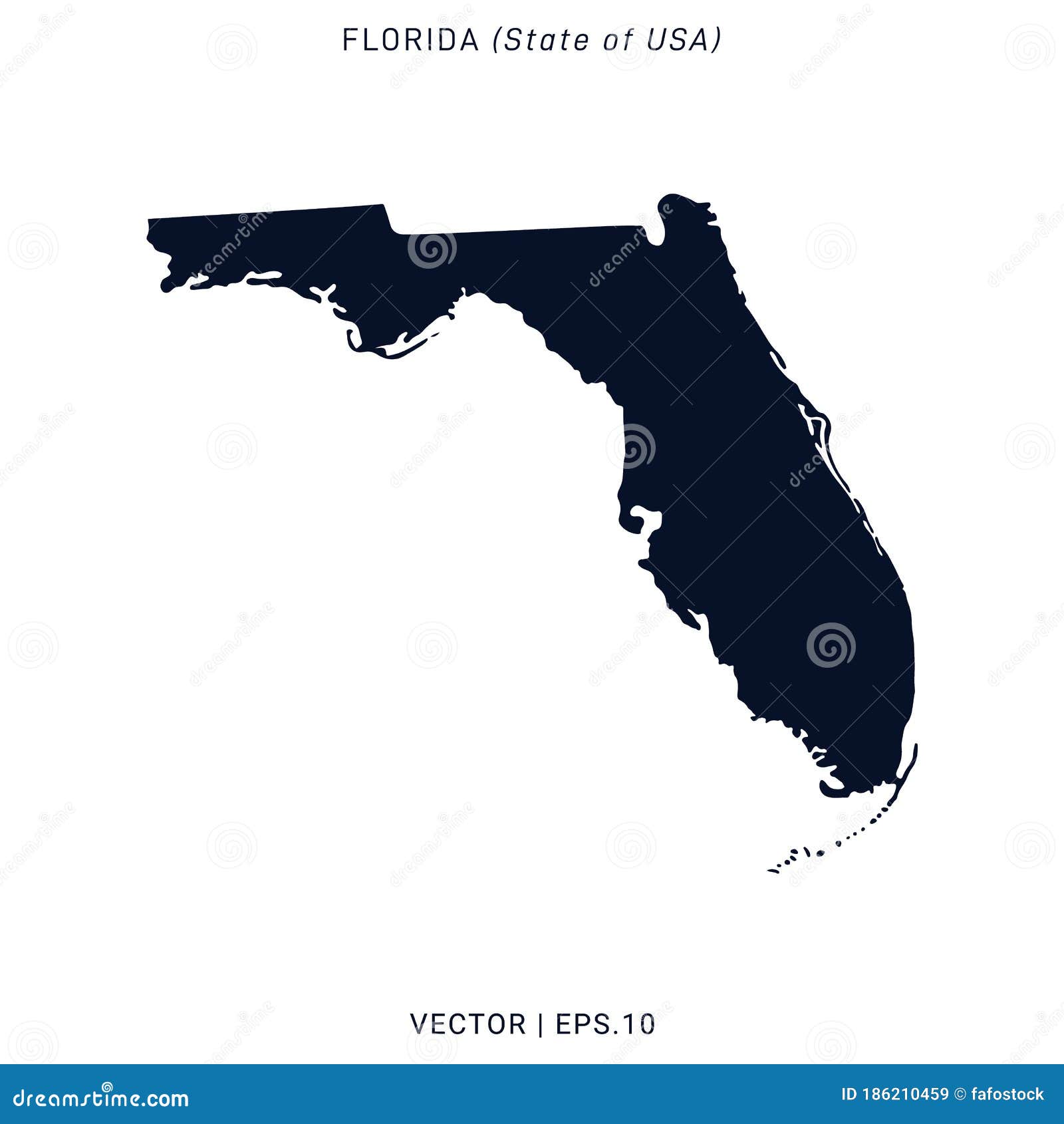 Map of Florida Vector Design Template Stock Vector - Illustration of ...