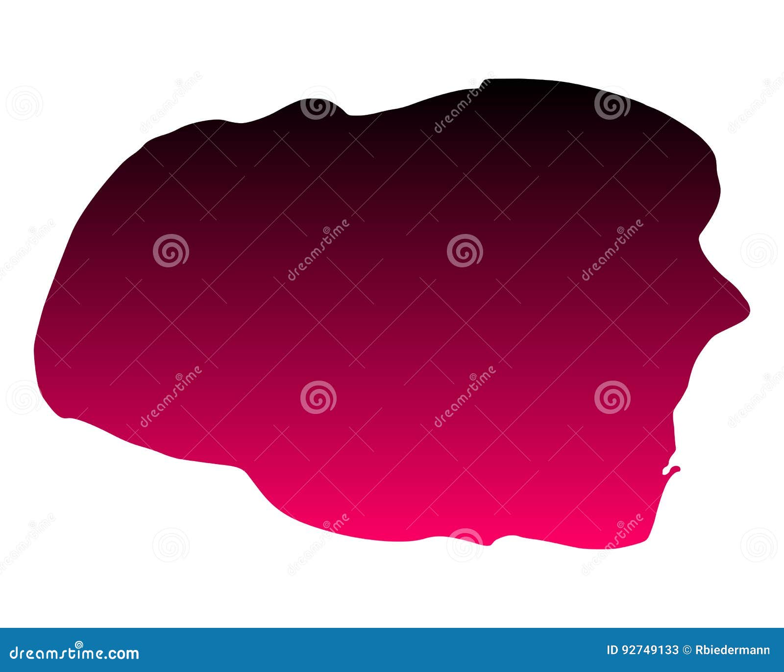 Map of Foehr stock vector. Illustration of isolated, travel - 92749133