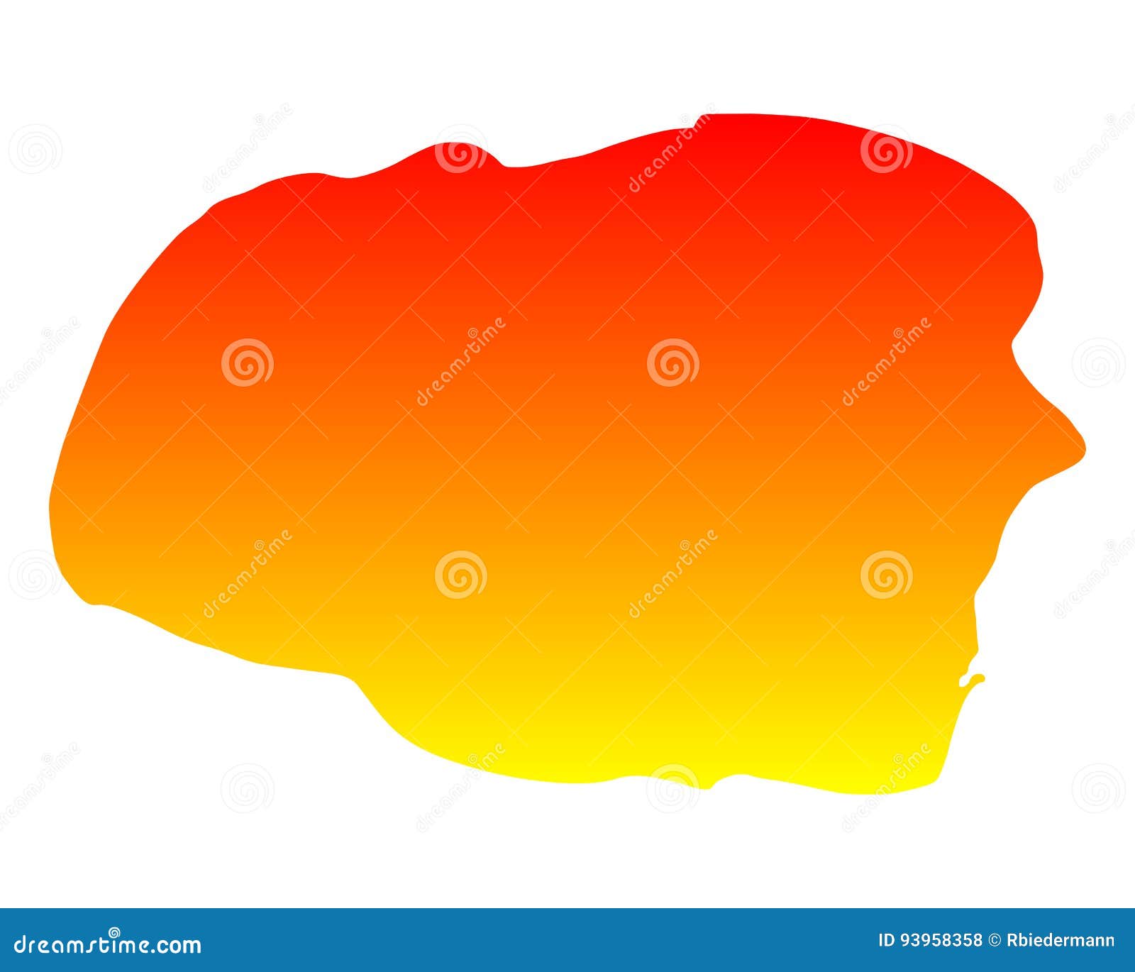 Map of Foehr stock vector. Illustration of line, travel - 93958358