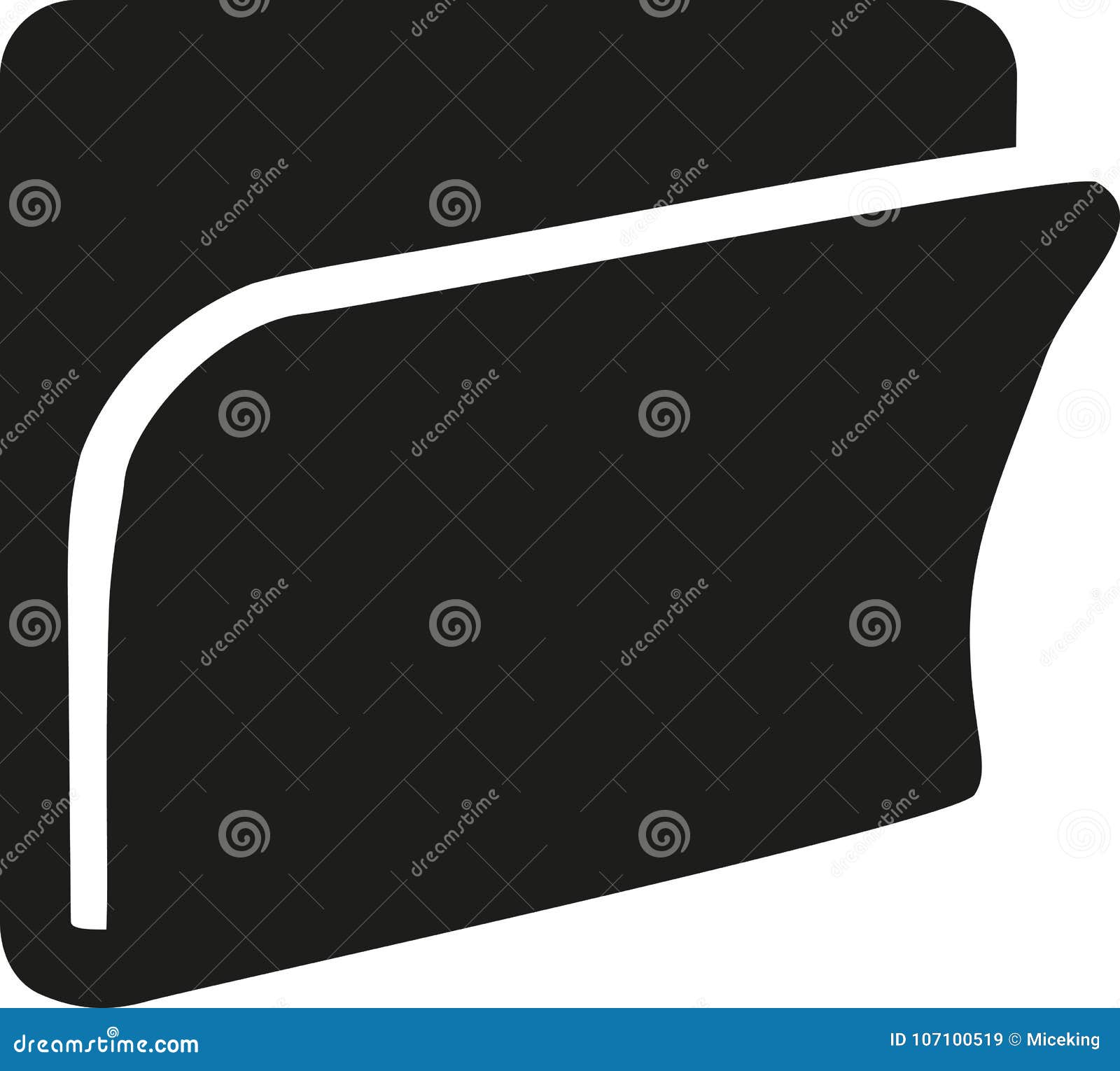 Map folder icon stock vector. Illustration of icon, folder - 107100519