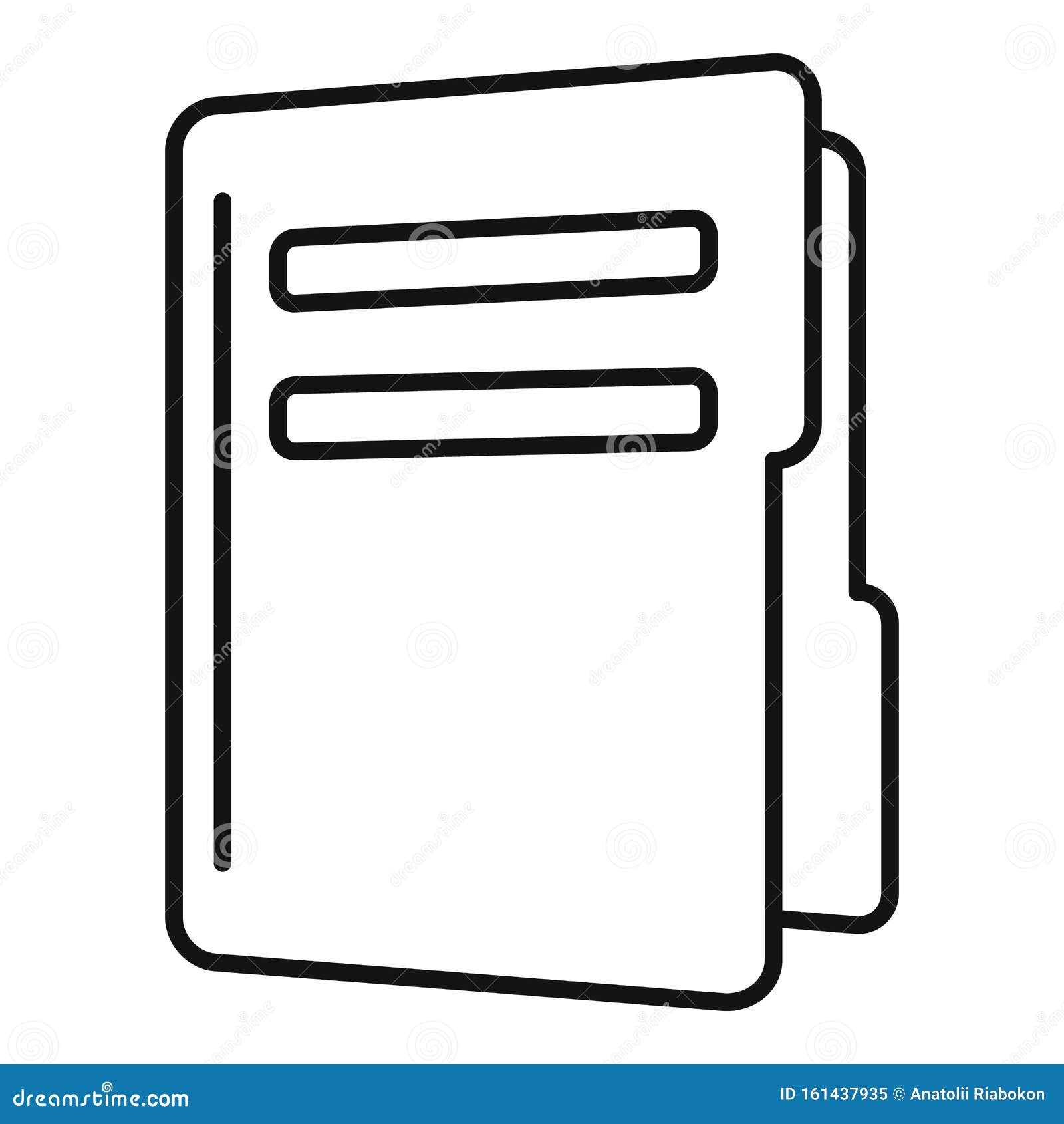 Map Folder Icon, Outline Style Stock Vector - Illustration of global ...