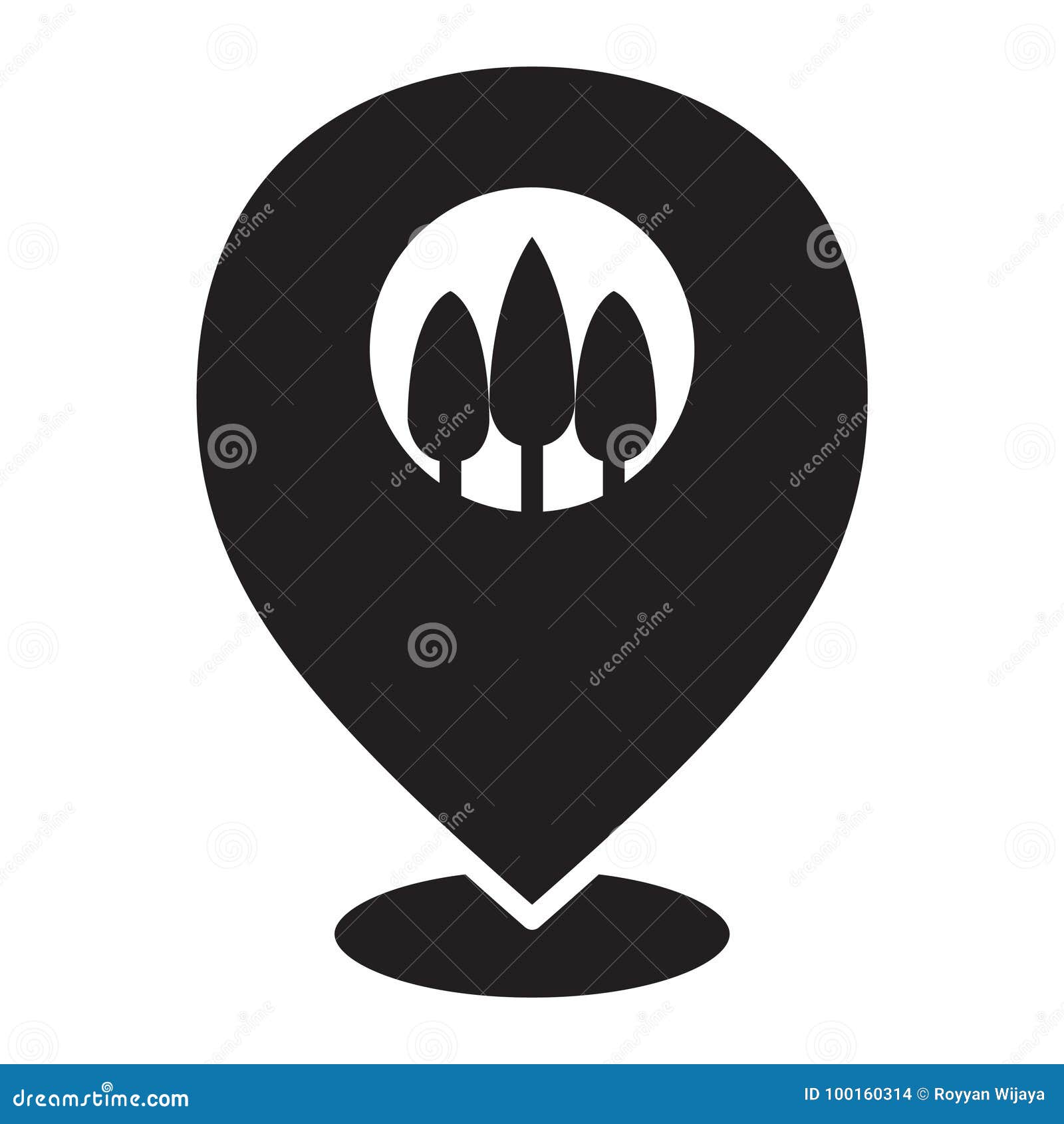 Map Forrest stock vector. Illustration of idea, icon - 100160314