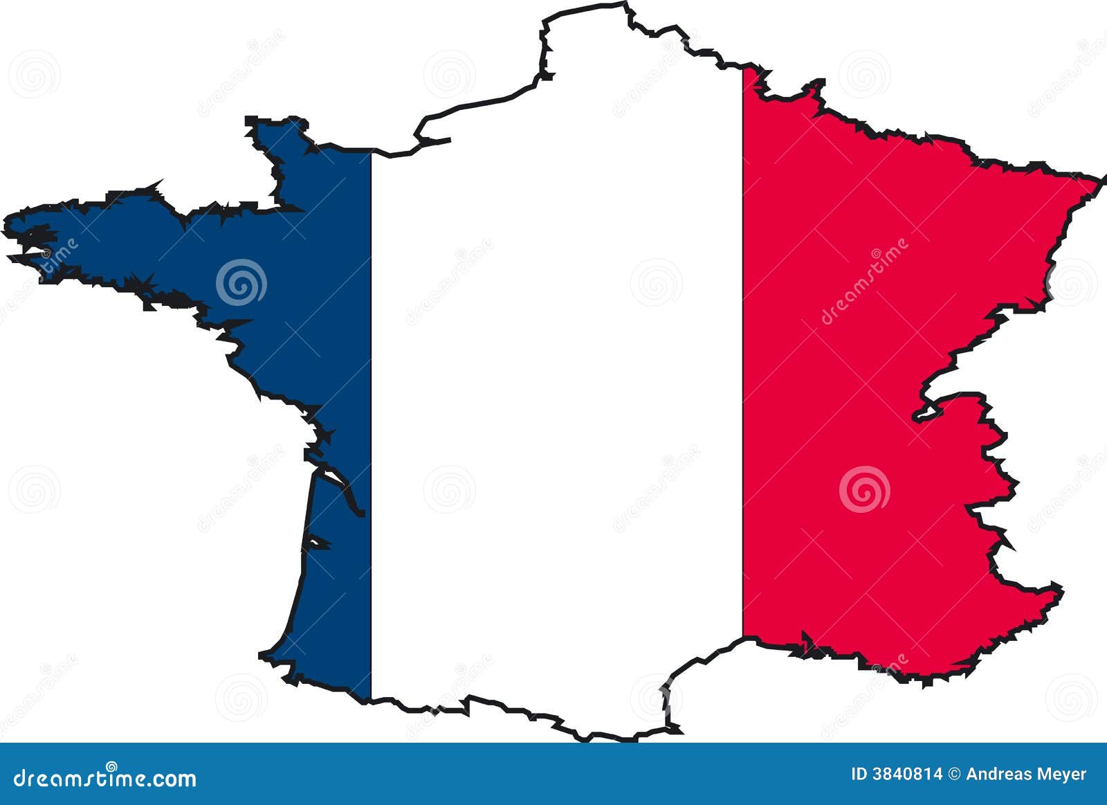 Map France stock vector. Illustration of land, europe - 3840814